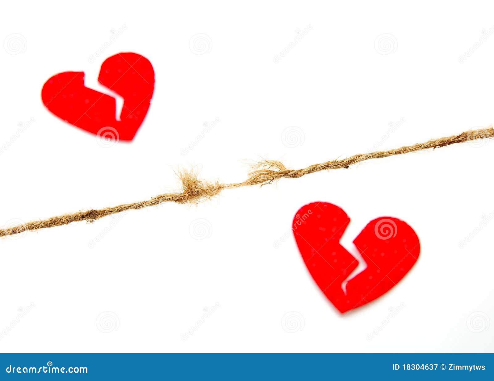 Heart break stock image. Image of failure, twine, thread - 18304637