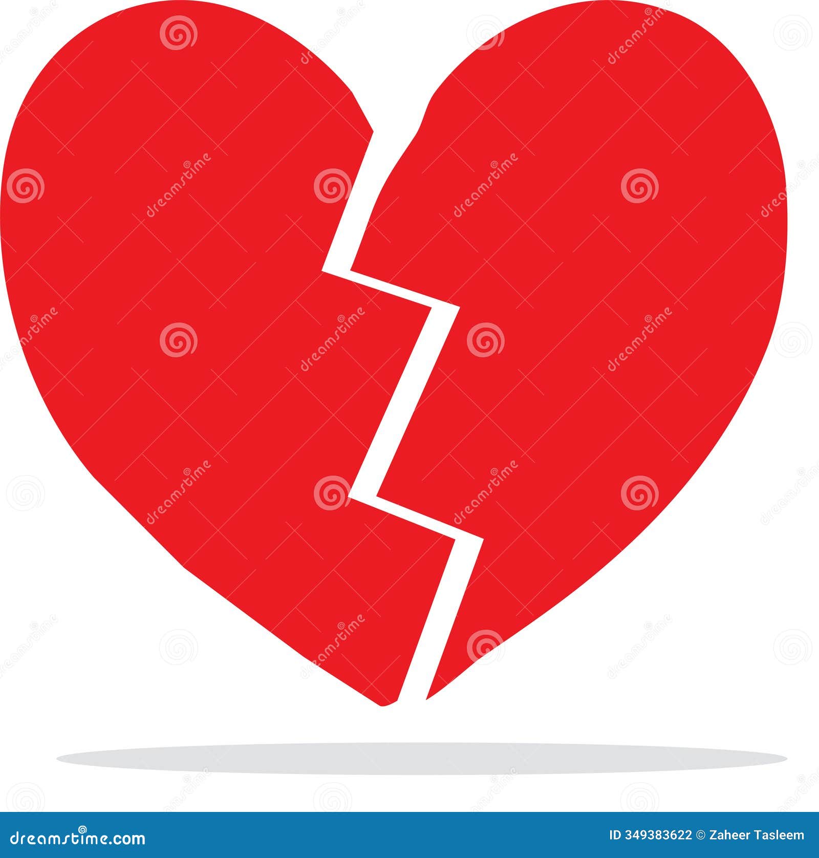 Heart Broken Heart Icon Symbol Broken Heart Vector File Illustration ...