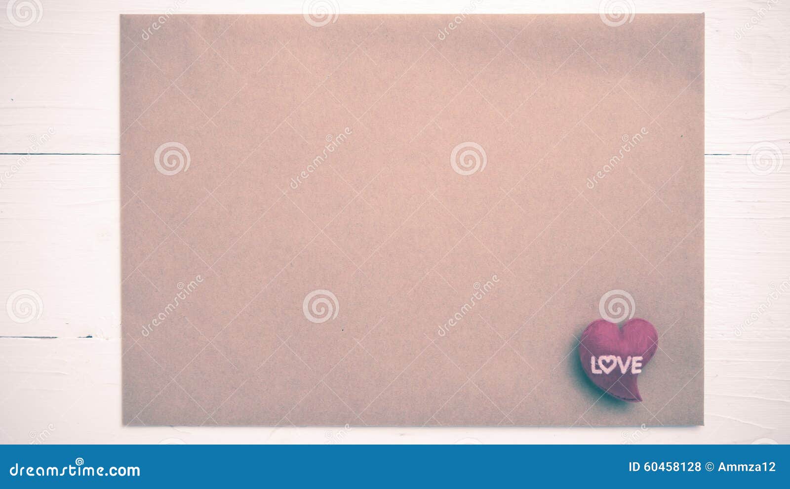 Heart on Brown Paper Vintage Style Stock Photo - Image of vintage ...