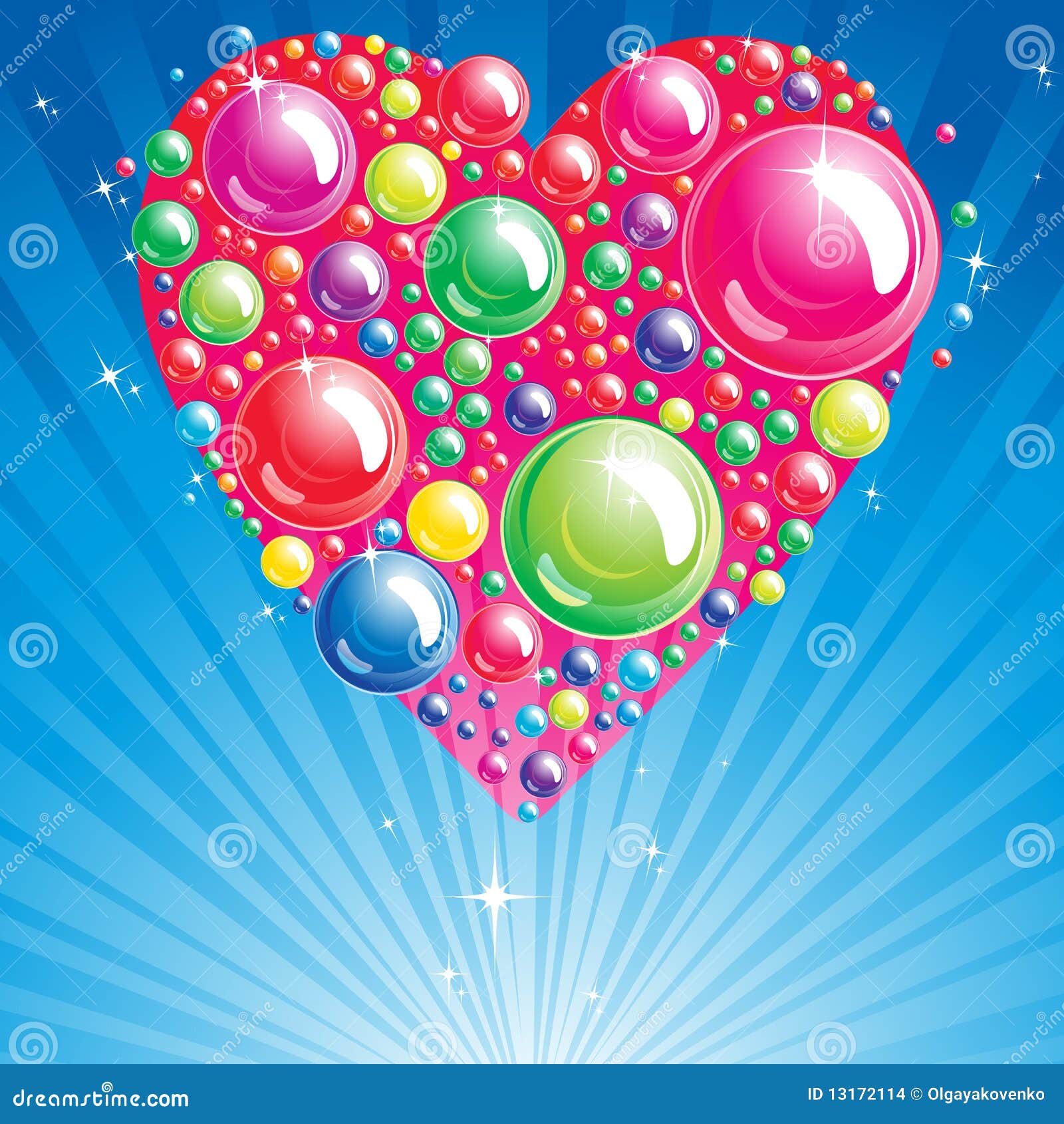 Heart Bubble Banner Vector Illustration | CartoonDealer.com #200684734