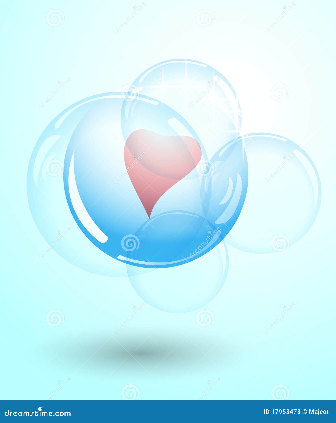 Heart from bubbles stock vector. Illustration of celebrate - 17953473