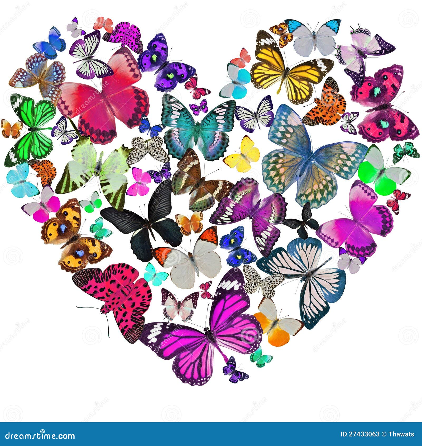 Heart of the butterflies stock illustration. Illustration of fashion ...