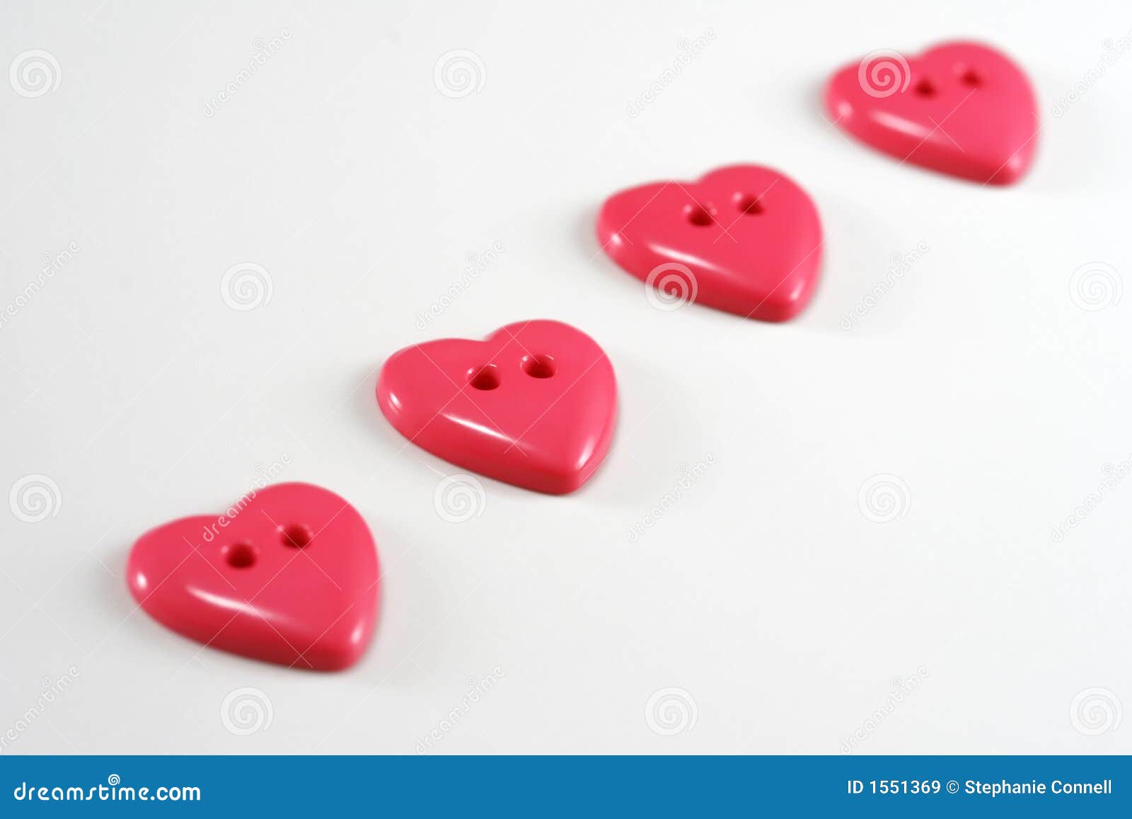 Heart Buttons stock image. Image of button, sewing, pink - 1551369