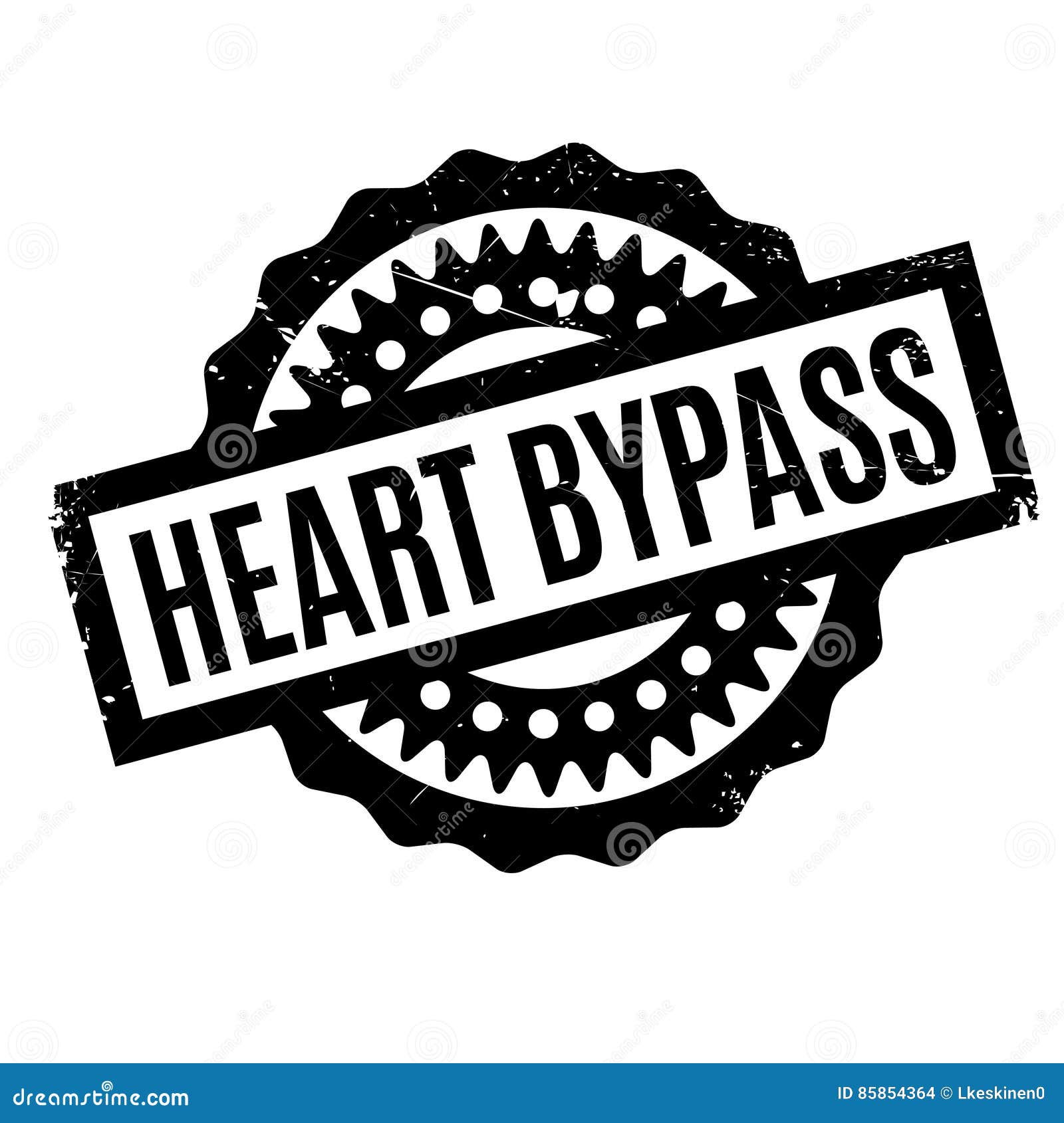 Heart Bypass Rubber Stamp Stock Illustration Illustration Of Cardio 85854364