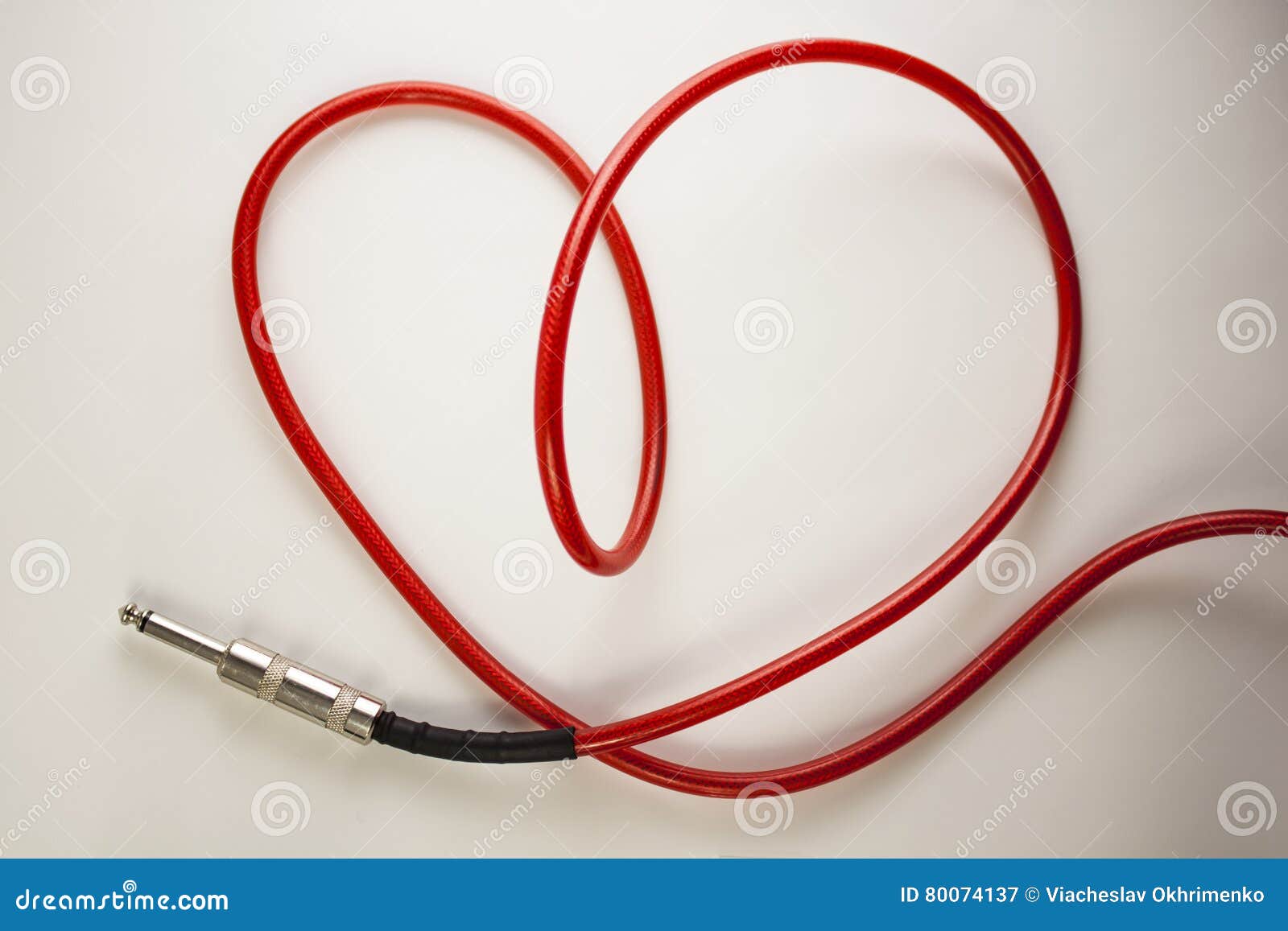Heart cable stock image. Image of object, creative, romantic - 80074137