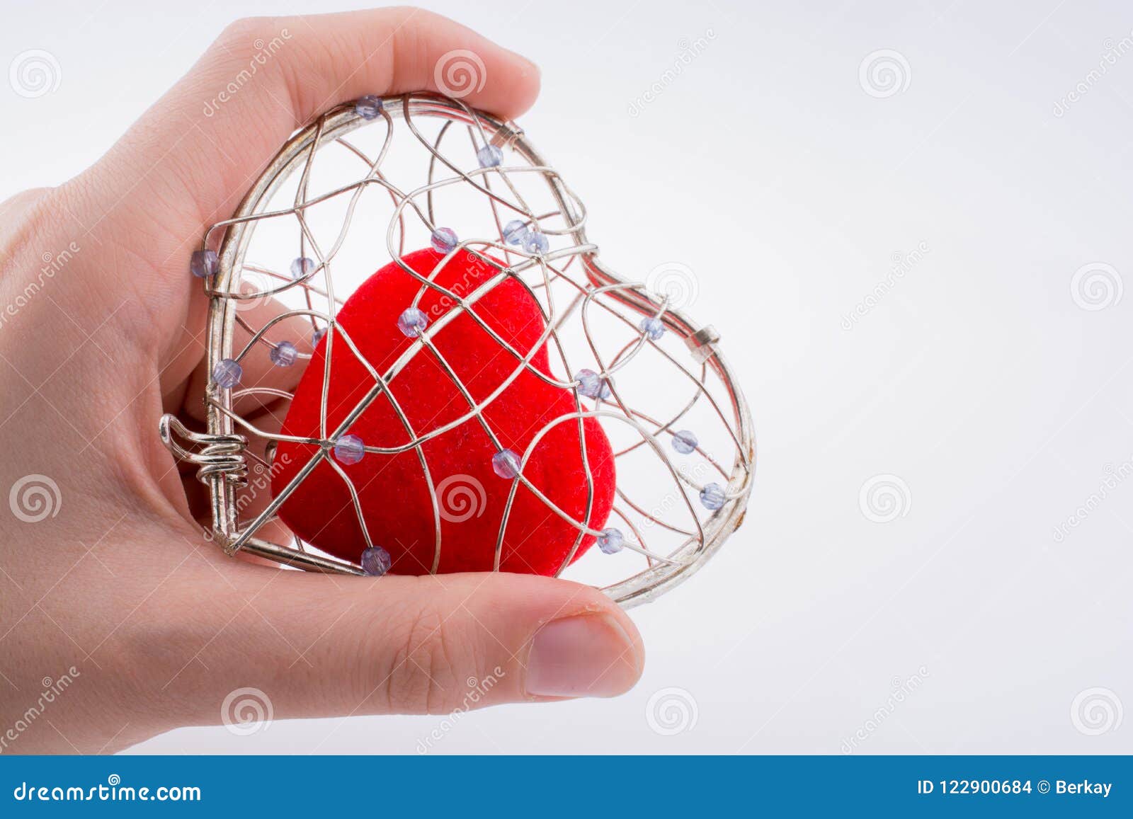 Heart in a cage stock photo. Image of heart, beautiful - 122900684