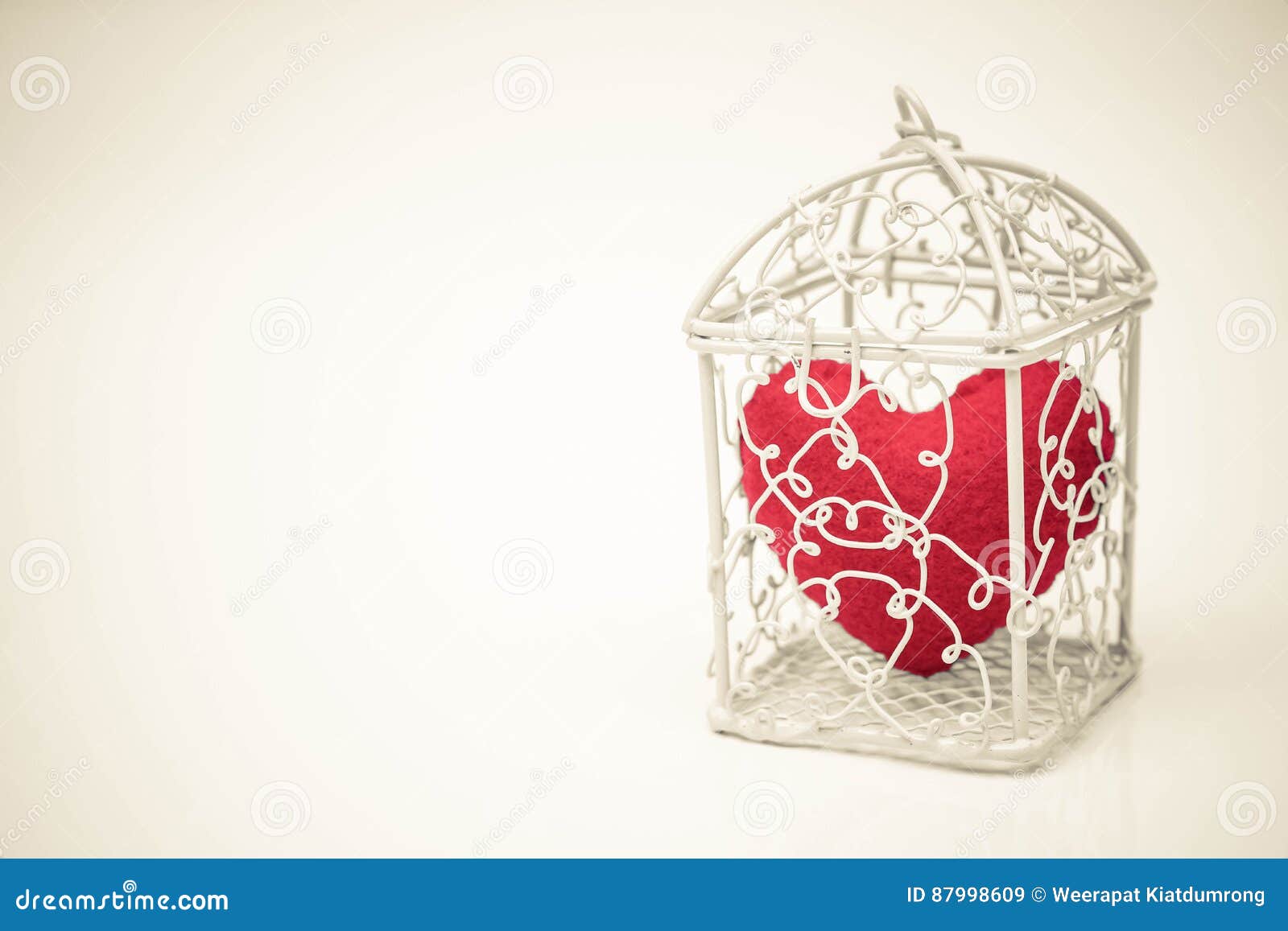 Heart in a cage stock image. Image of open, heart, affection - 87998609