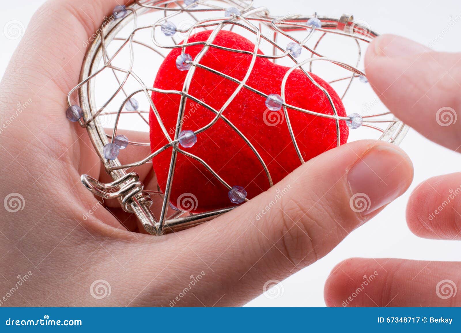 Heart in a cage stock image. Image of cage, abstract - 67348717
