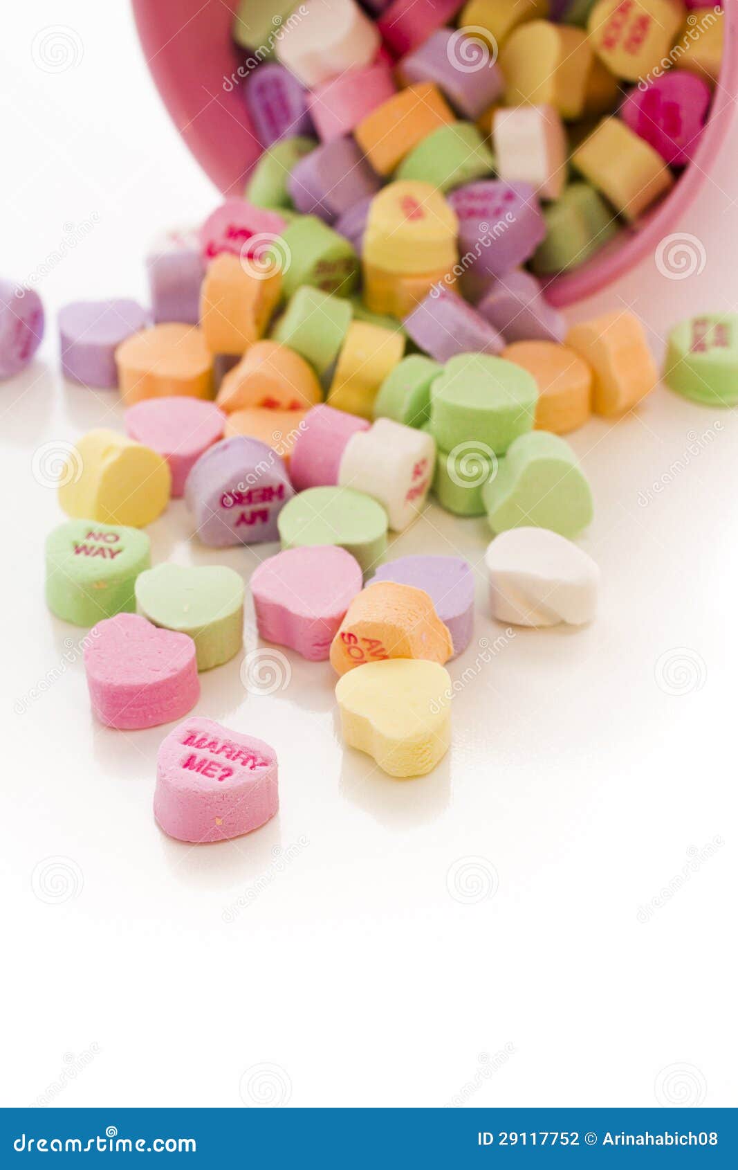 Heart candies stock photo. Image of food, metal, white - 29117752