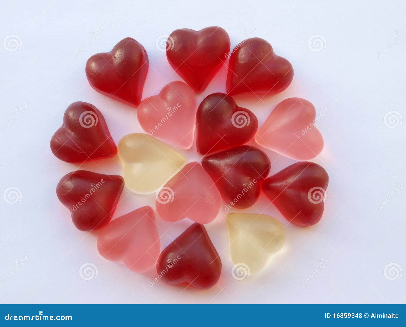Heart candies in circle stock photo. Image of beautiful - 16859348