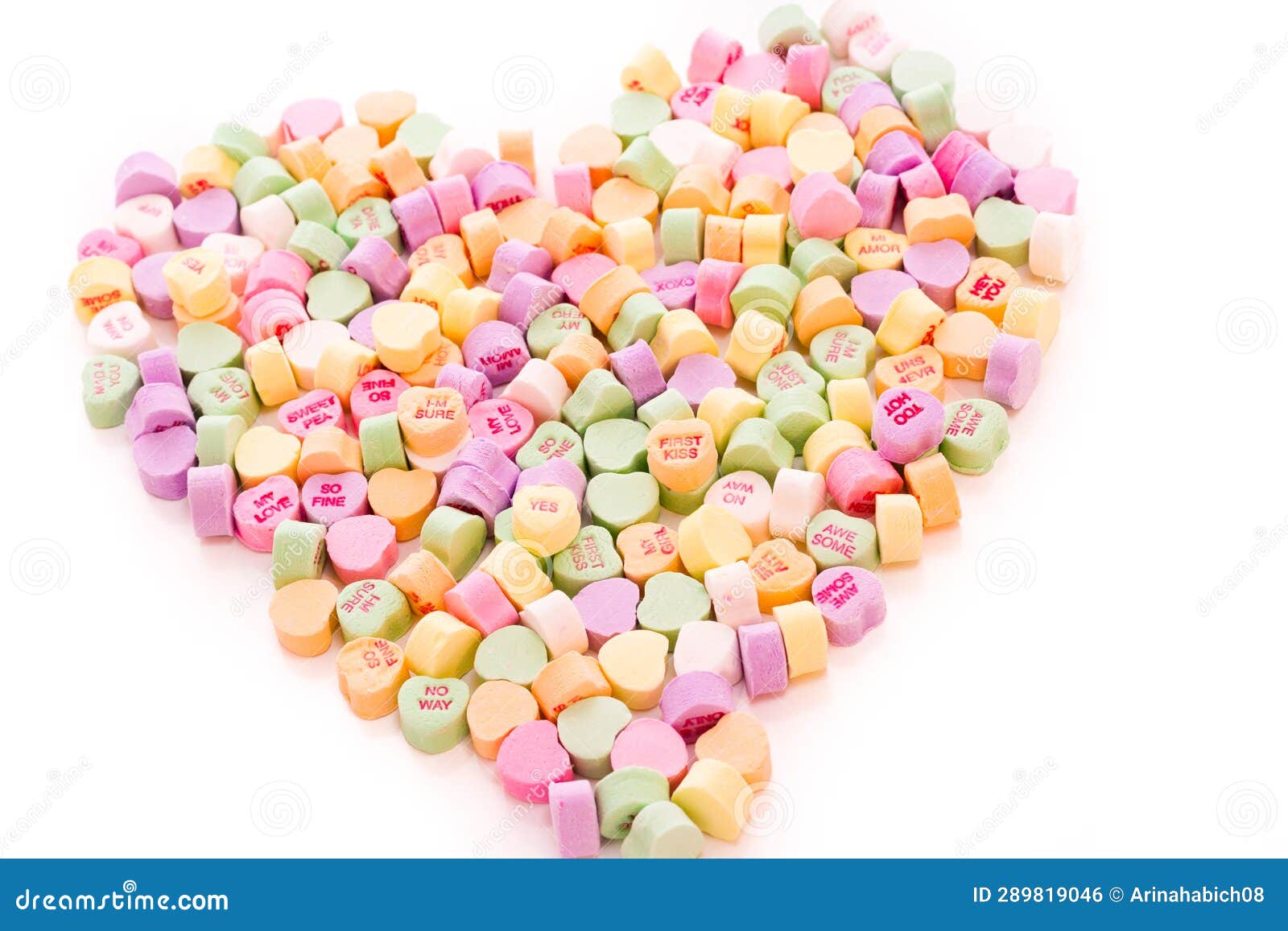 Heart candies stock photo. Image of sweets, candies - 289819046