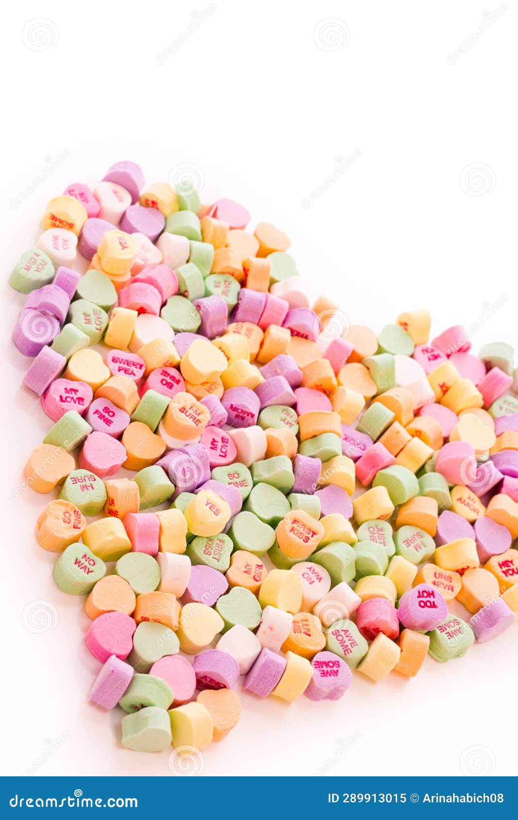 Heart candies stock image. Image of holiday, dessert - 289913015