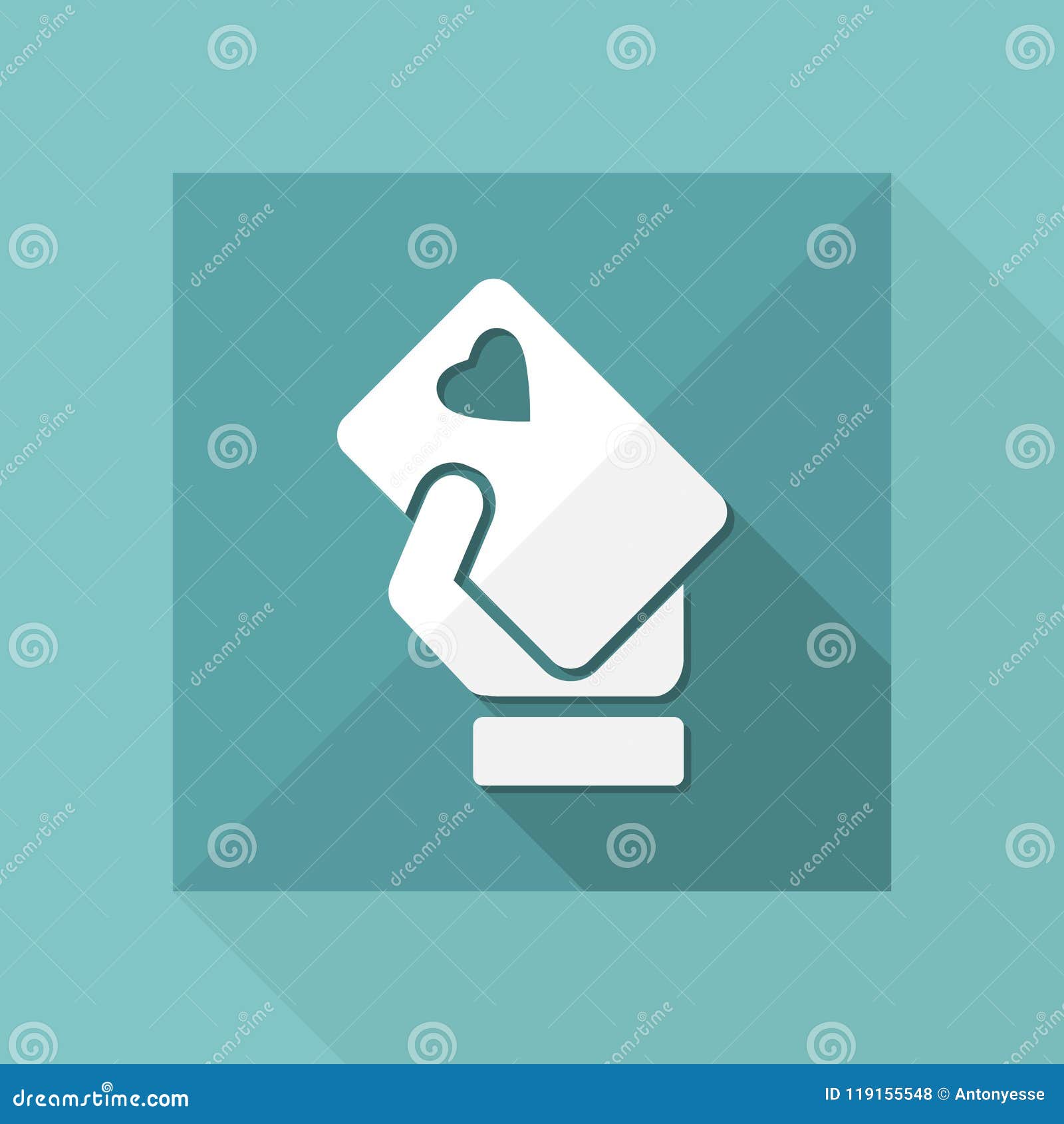Heart card icon stock illustration. Illustration of game - 119155548
