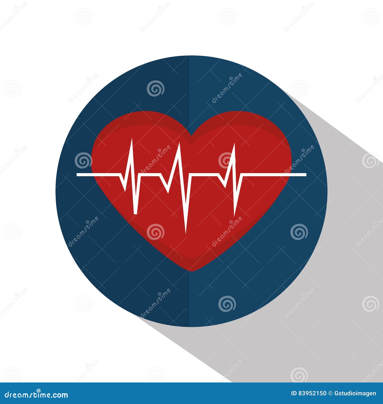Heart cardio isolated icon stock illustration. Illustration of romance ...