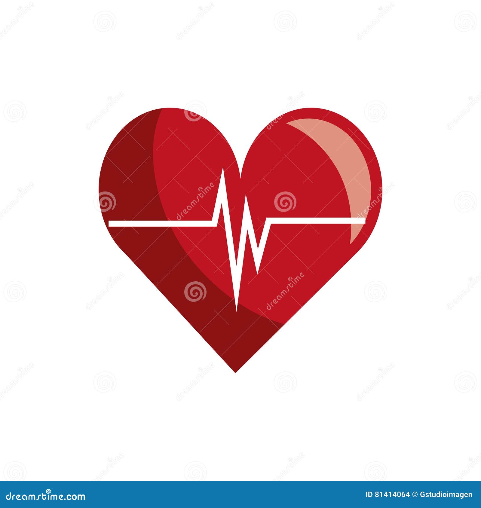 Heart cardio isolated icon stock vector. Illustration of healthcare ...
