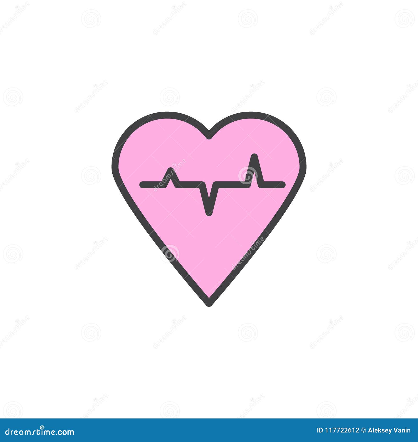 Heart Cardiogram Filled Outline Icon Stock Vector - Illustration of ... Heart Cardiogram Filled Outline Icon Stock Vector - Illustration of ...