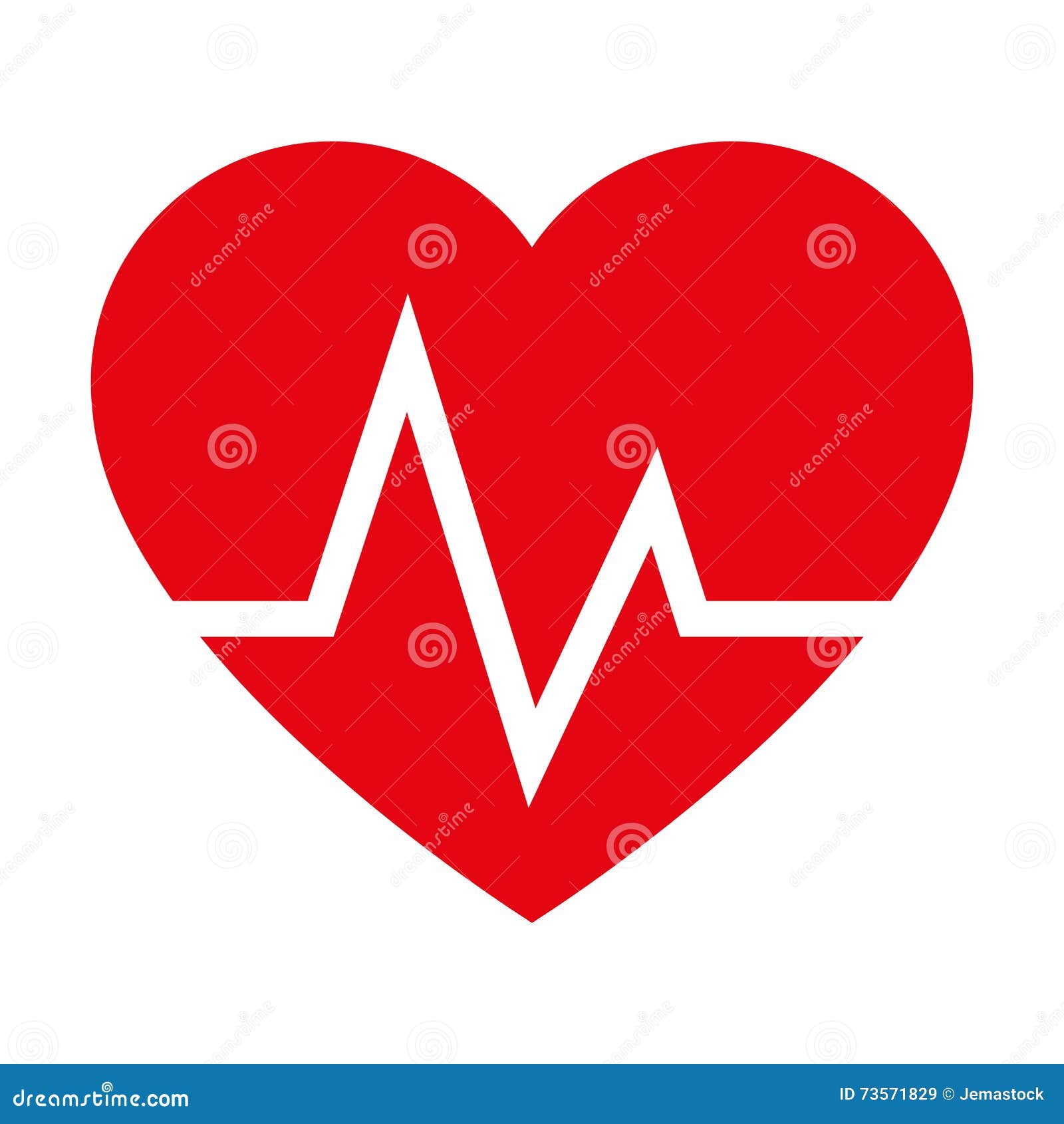 Heart and cardiogram icon stock illustration. Illustration of test ...
