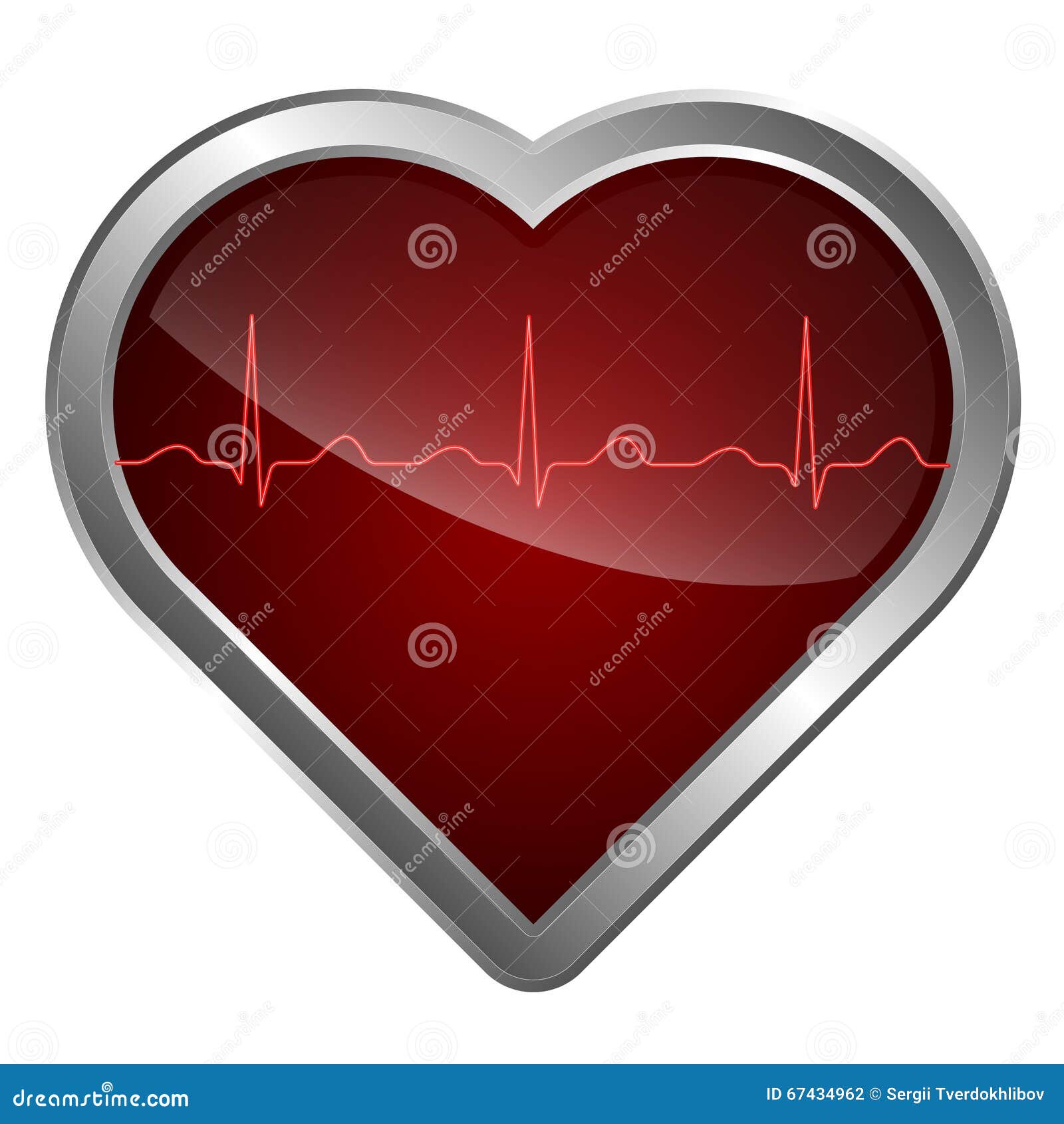 The heart and cardiogram stock vector. Illustration of decor - 67434962 The heart and cardiogram stock vector. Illustration of decor - 67434962