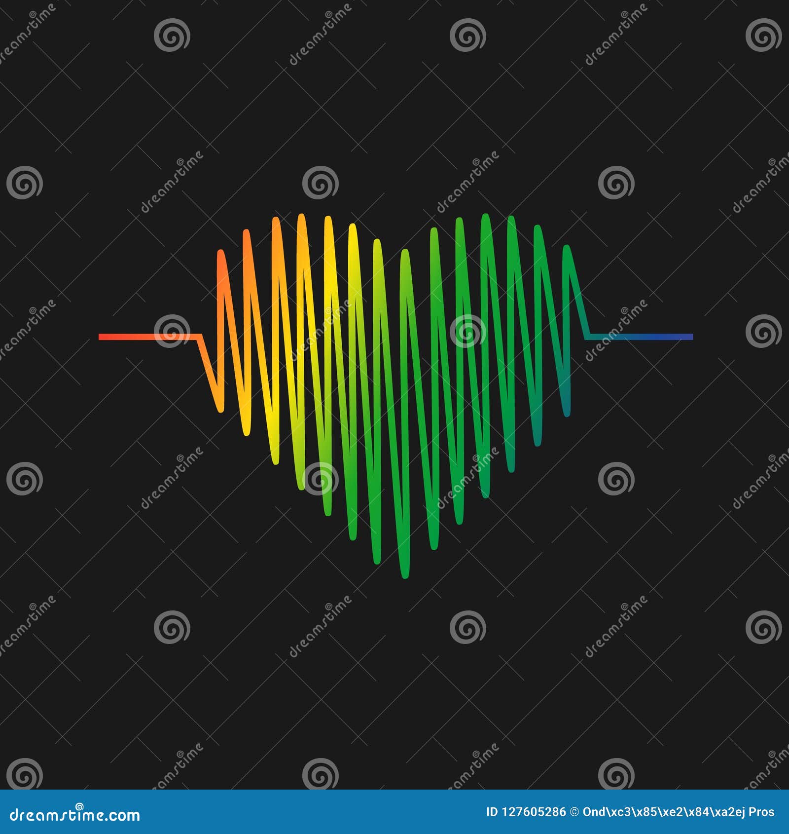 Heart Cardiogram Icon Vector. Heart Color Symbol Stock Vector ... Heart Cardiogram Icon Vector. Heart Color Symbol Stock Vector ...