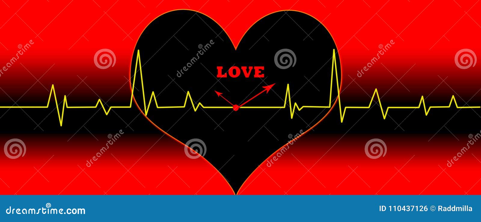 Heart Cardiogram Illustration Concept Stock Illustration Illustration