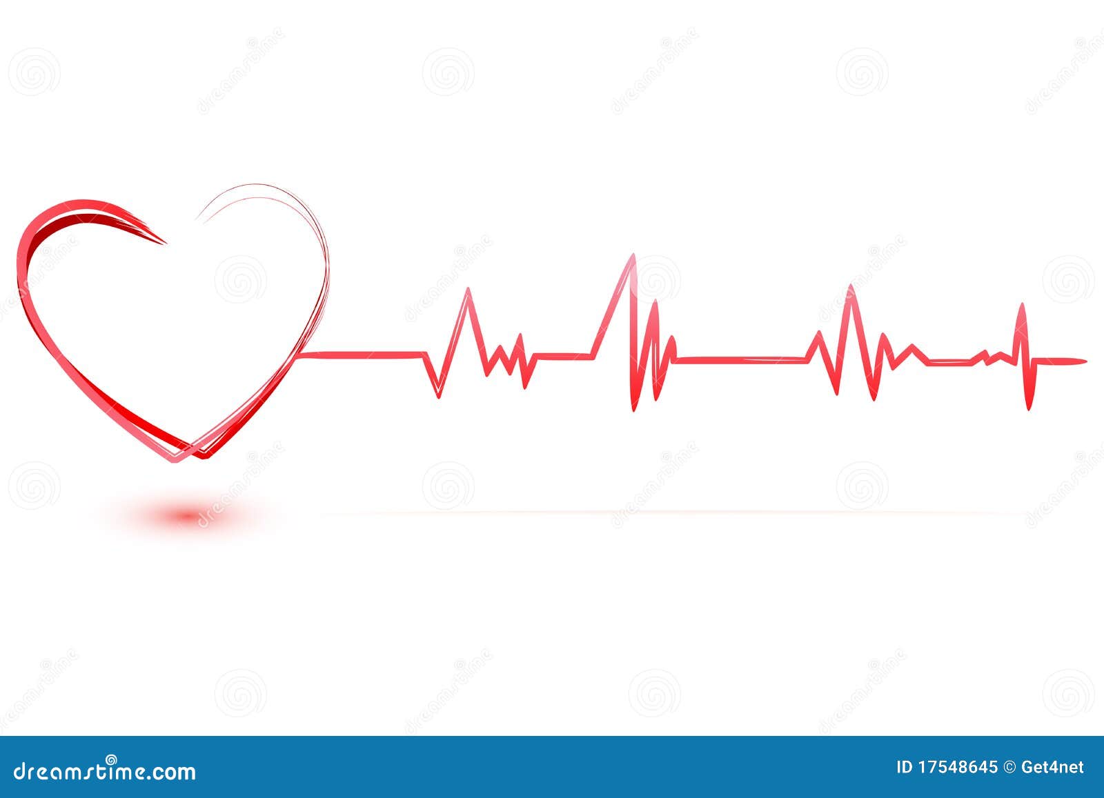 Heart with cardiology stock vector. Illustration of medical - 17548645