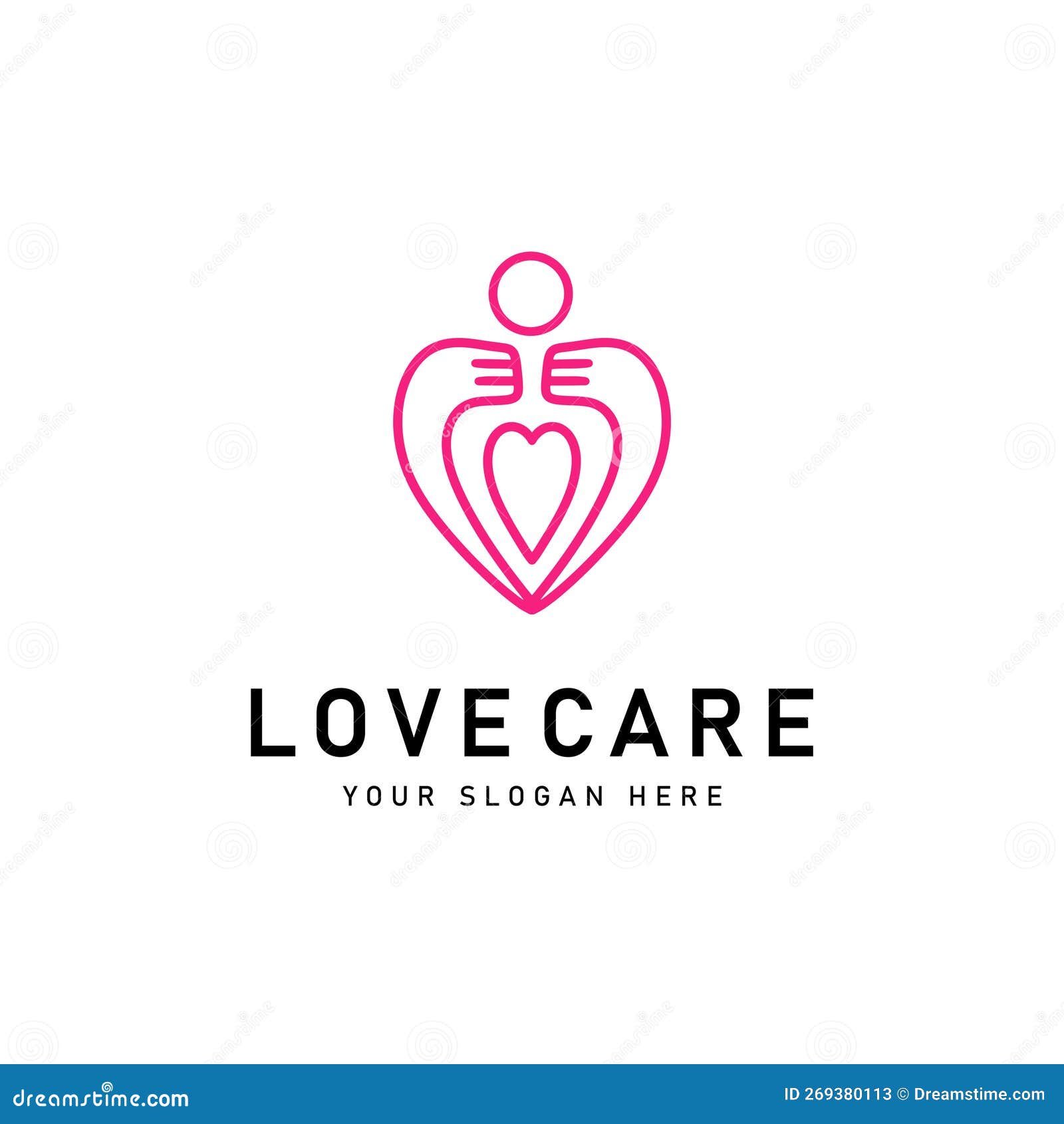 Heart Care Logo Design Template Vector Icon. Stock Vector ...