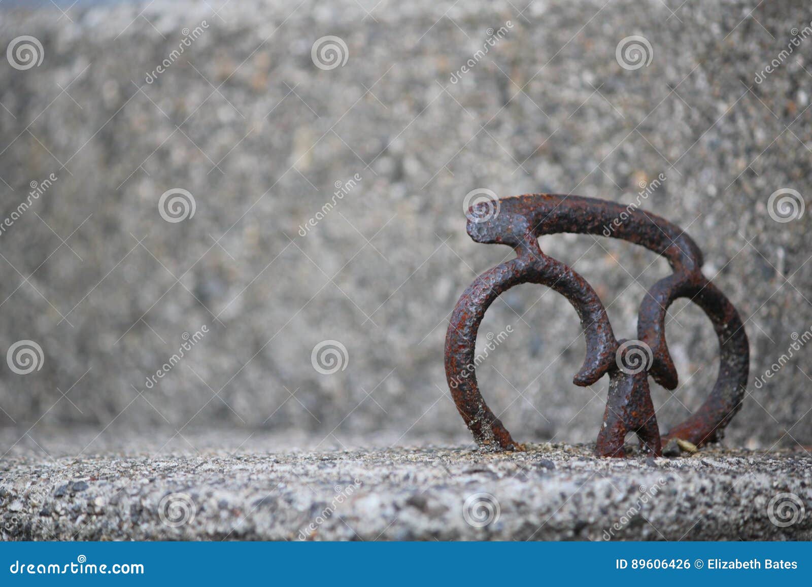 Heart in Cement stock photo. Image of valentine, metal - 89606426