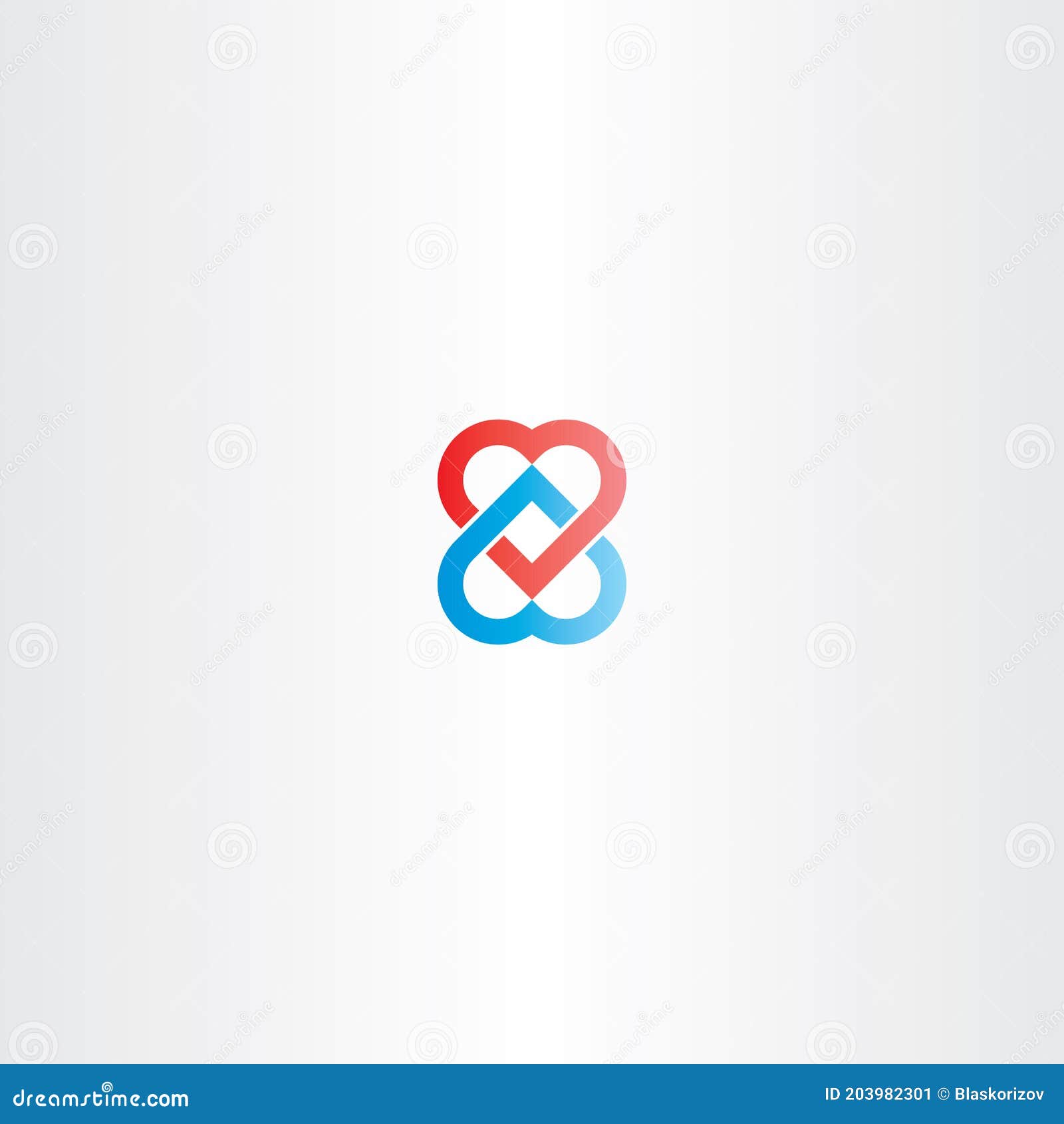Heart Chain Logo Vector Icon Stock Vector - Illustration of card ...