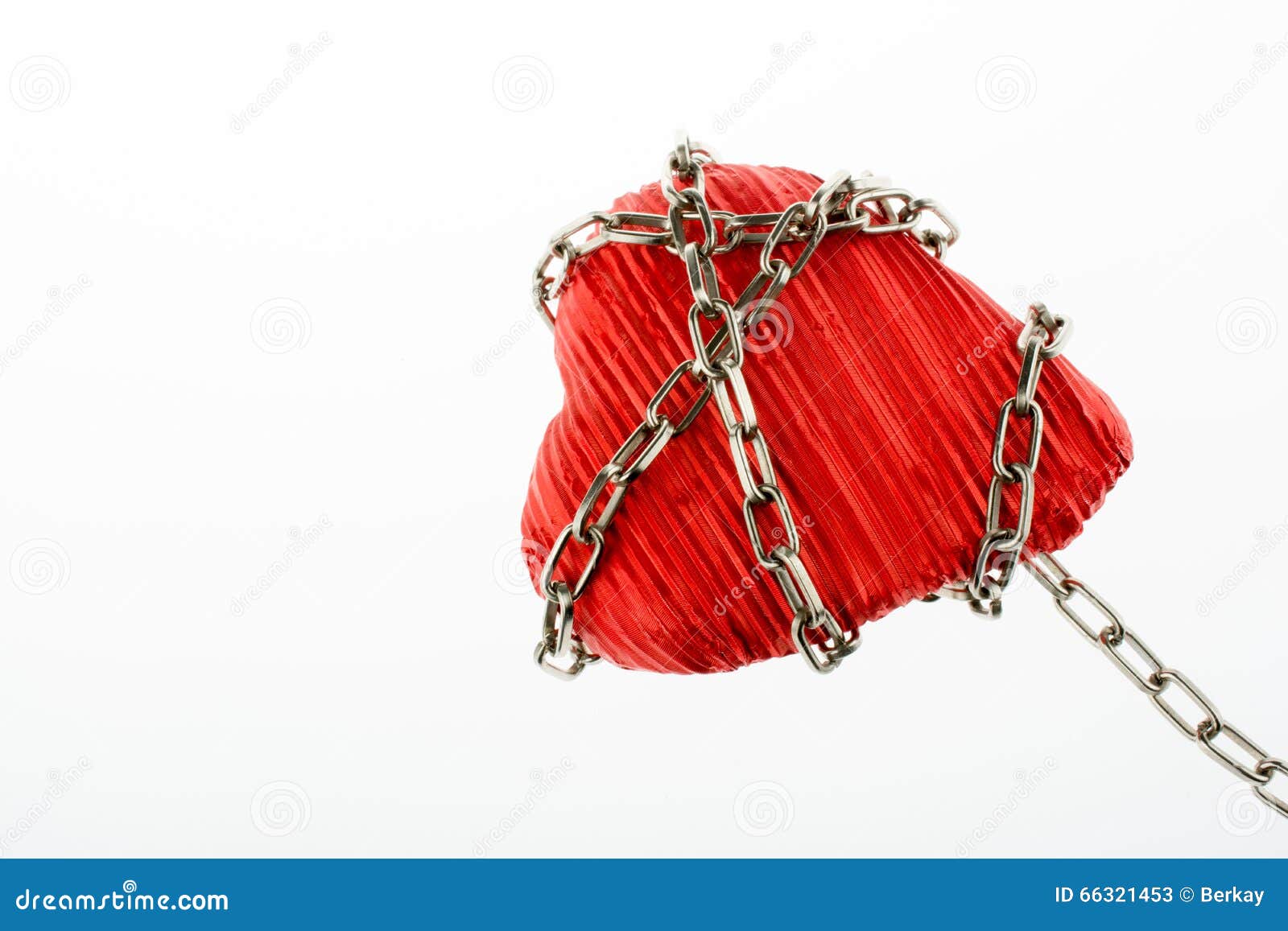 Heart in Chain stock image. Image of captive, passion - 66321453