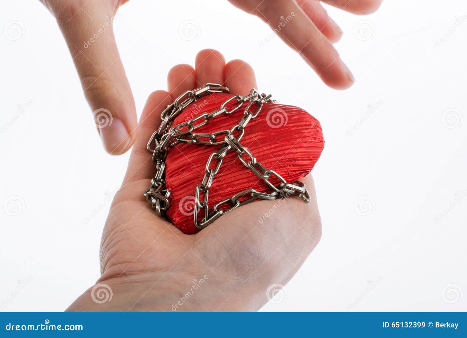 Heart in Chain stock image. Image of forbidden, captive - 65132399