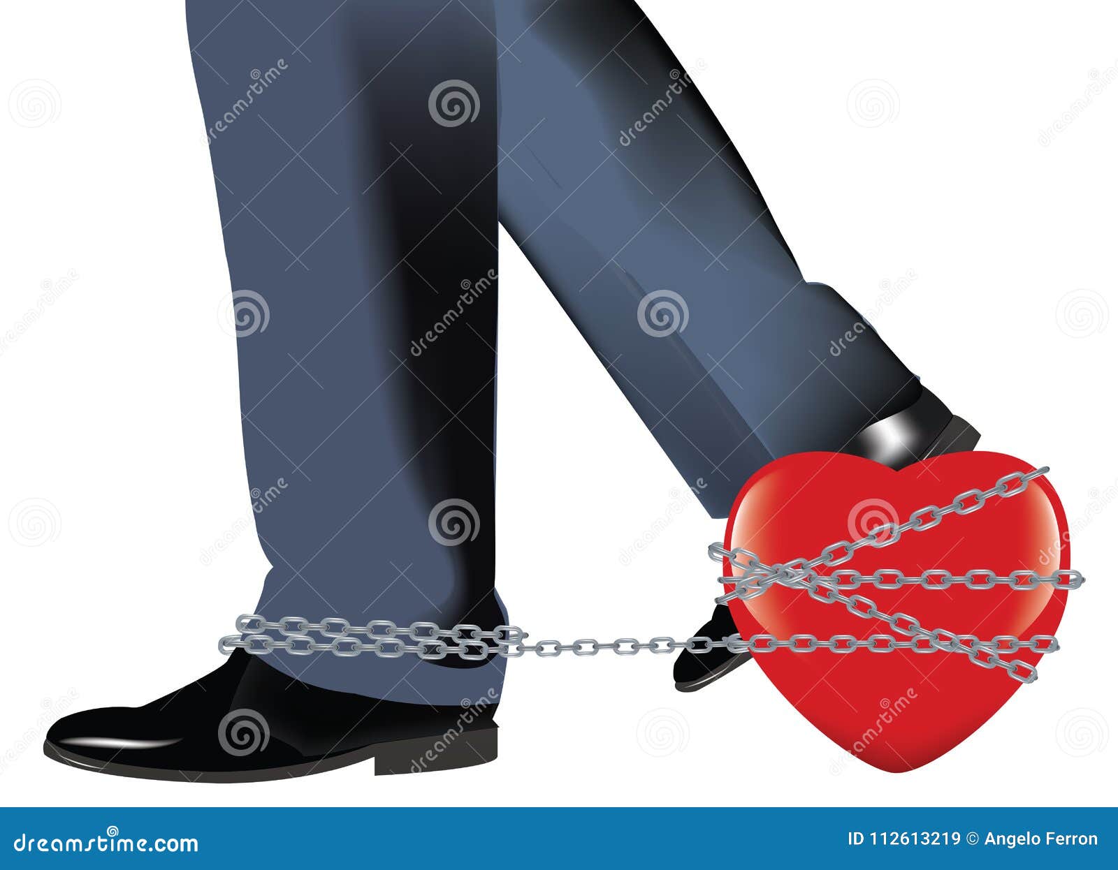 Chained To The Foot Businessman Stretching Up For Take Star Vector Flat ...