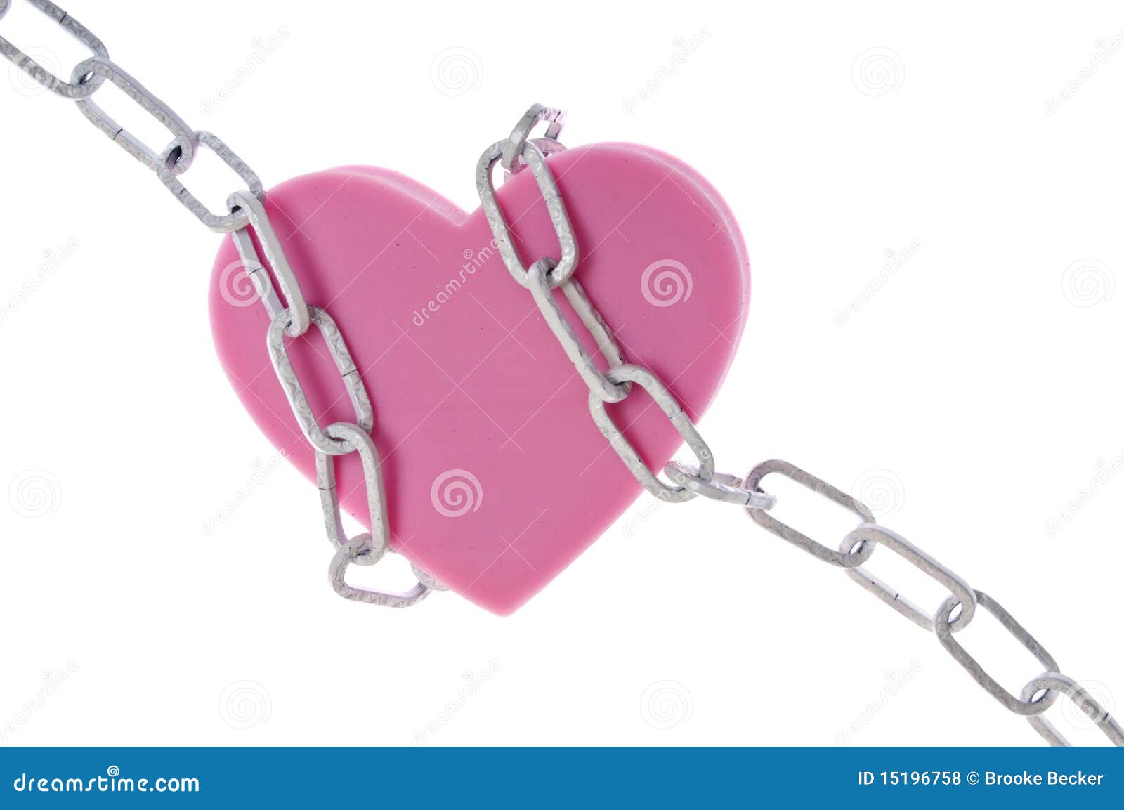 Heart in Chains stock photo. Image of trapped, constrained - 15196758