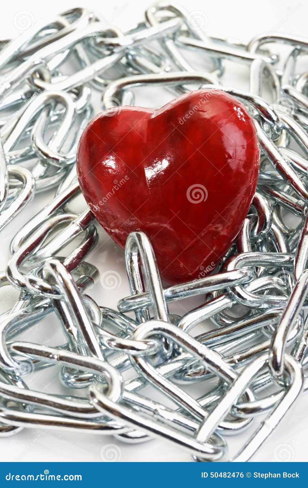 Heart and chains stock photo. Image of problems, love - 50482476