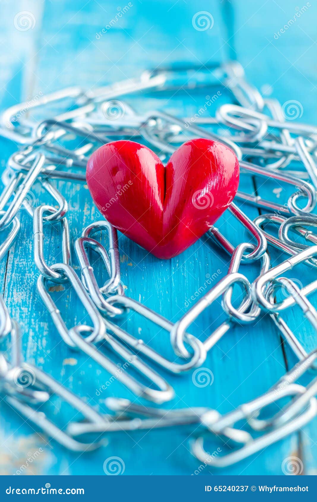 Heart with chains stock image. Image of jail, light, hand - 65240237