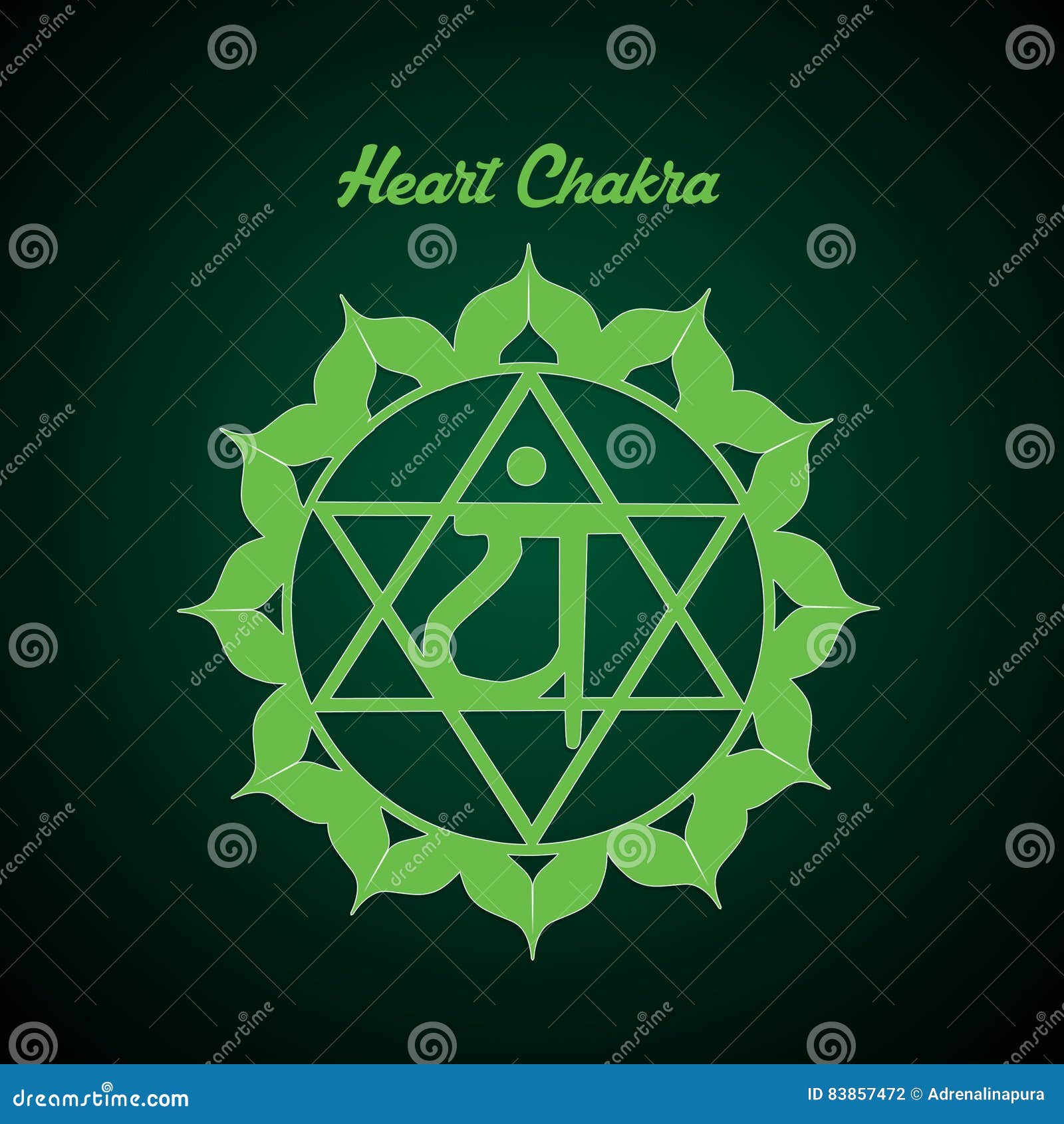 Heart Chakra stock illustration. Illustration of manipura - 83857472