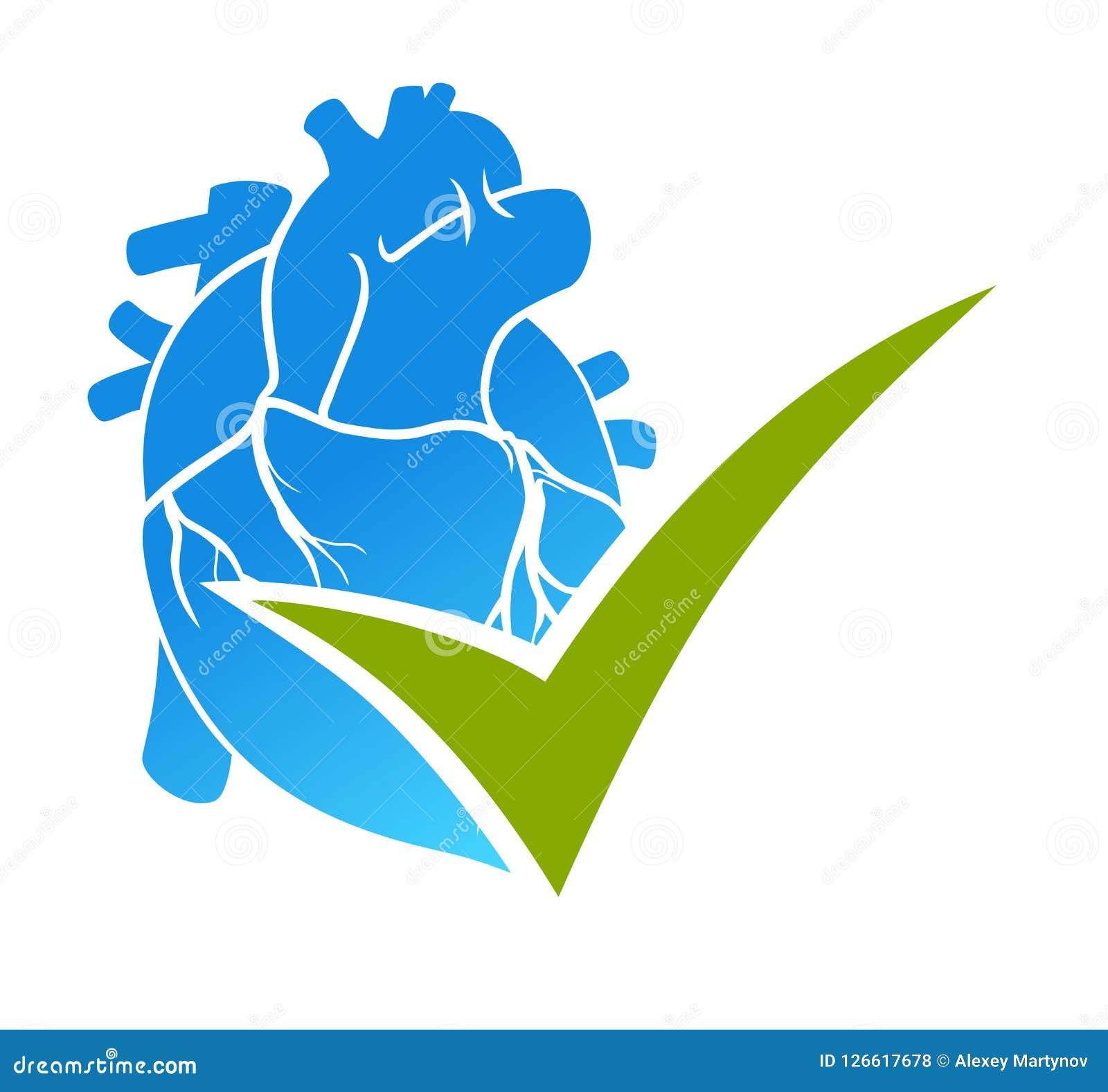 Heart With Check Mark. Vector Isolated Signs. Healthcare Vector ...