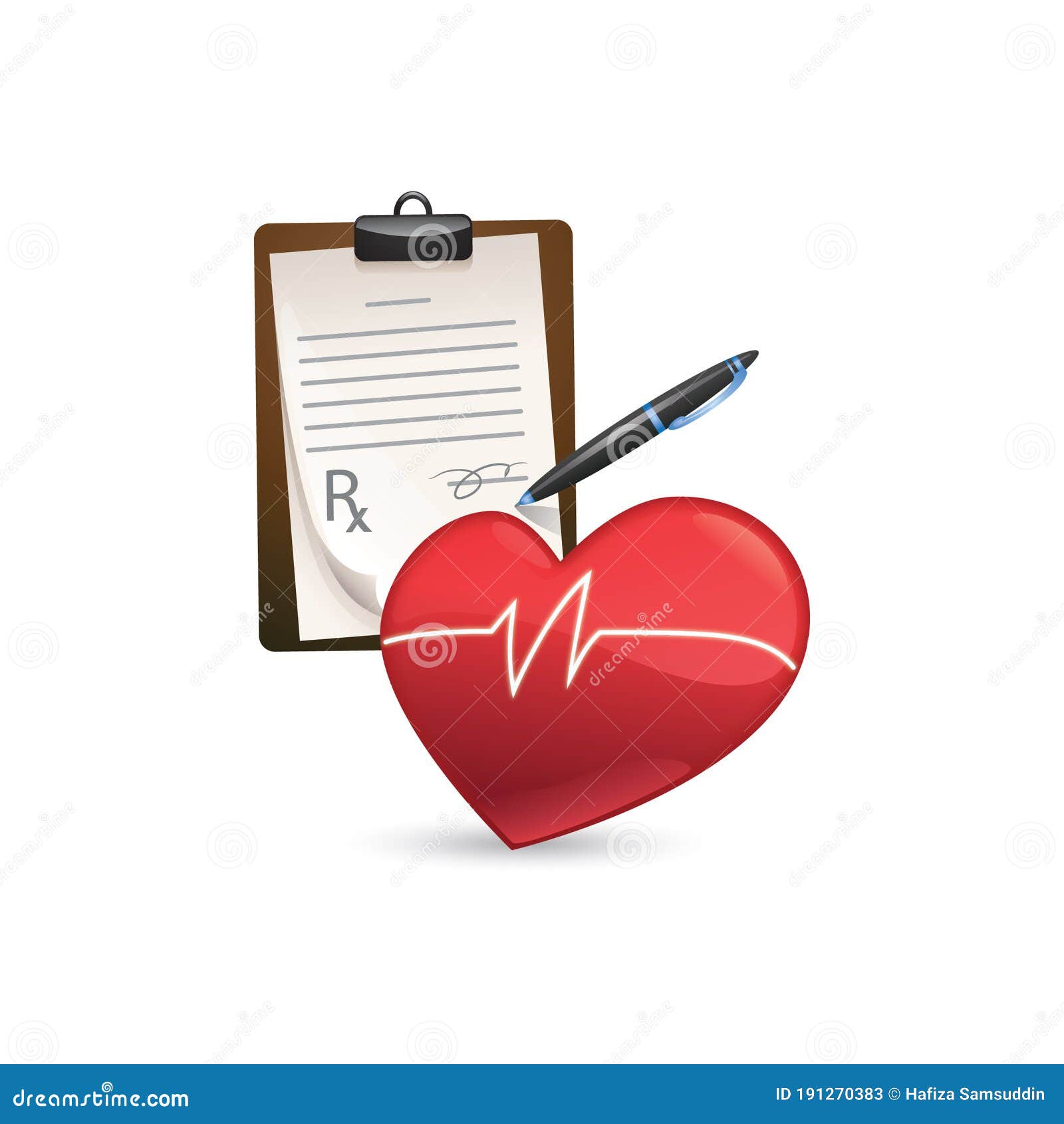 Heart Check-up Concept. Vector Illustration Decorative Design Stock ...