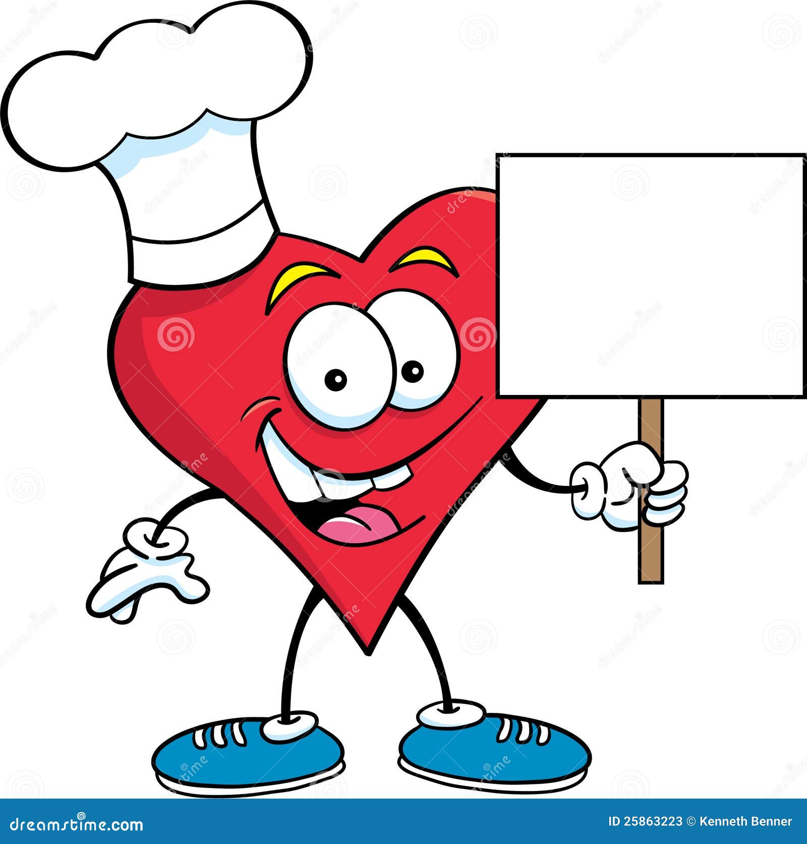 Heart with a Chef s Hat stock vector. Illustration of cooking - 25863223