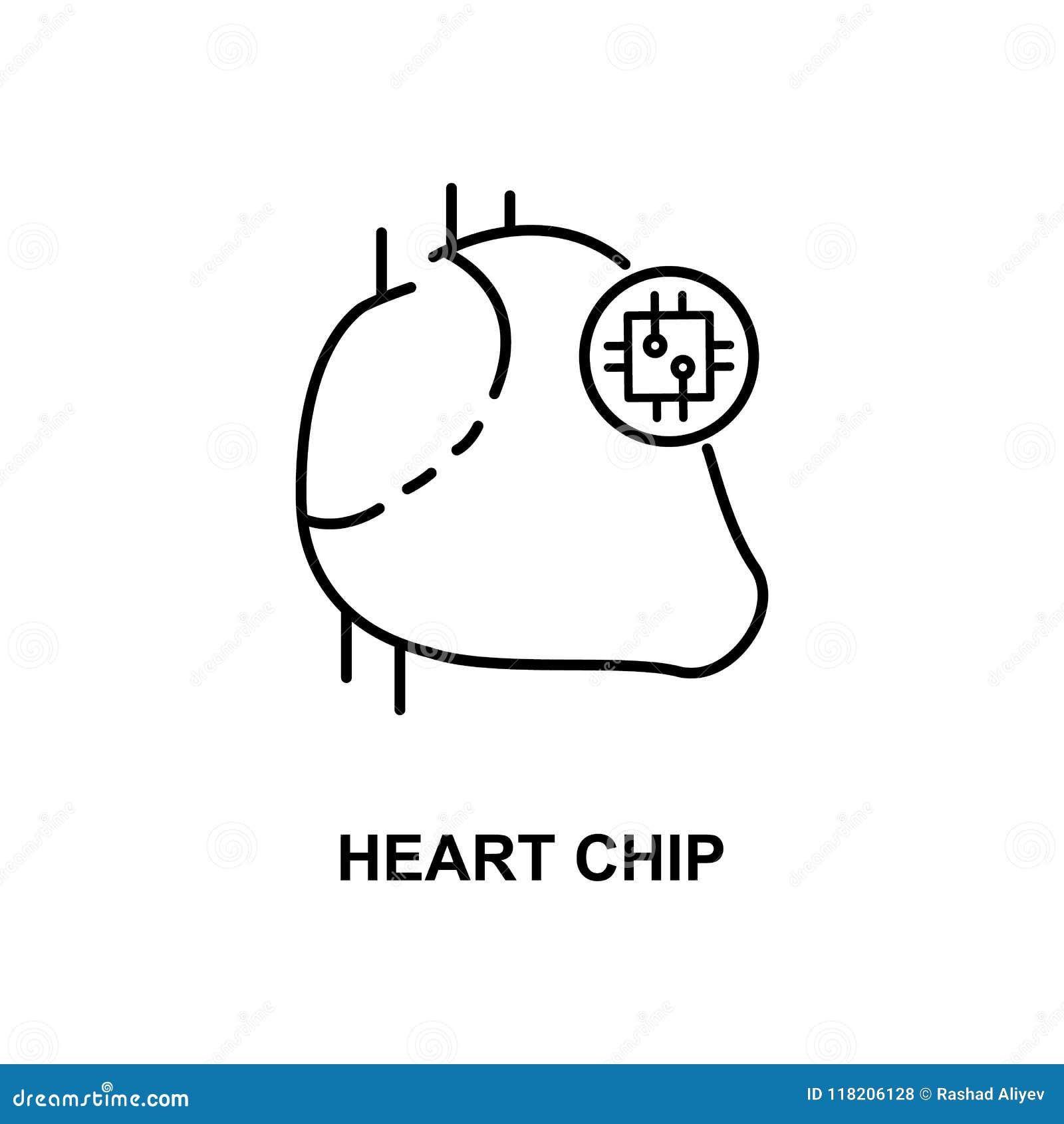 Heart Chip Icon. Element of Technologies Icon with Name for Mobile ...