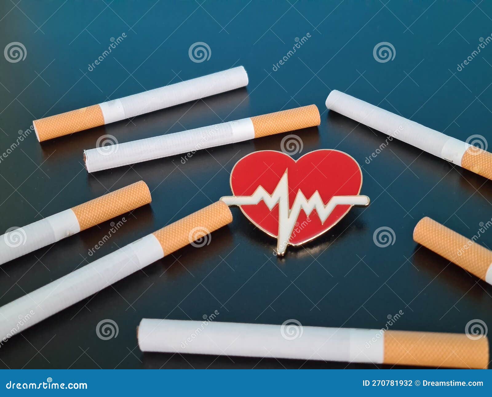 Heart and Cigarettes and Smoking and Cardiovascular Disease Stock Photo ...