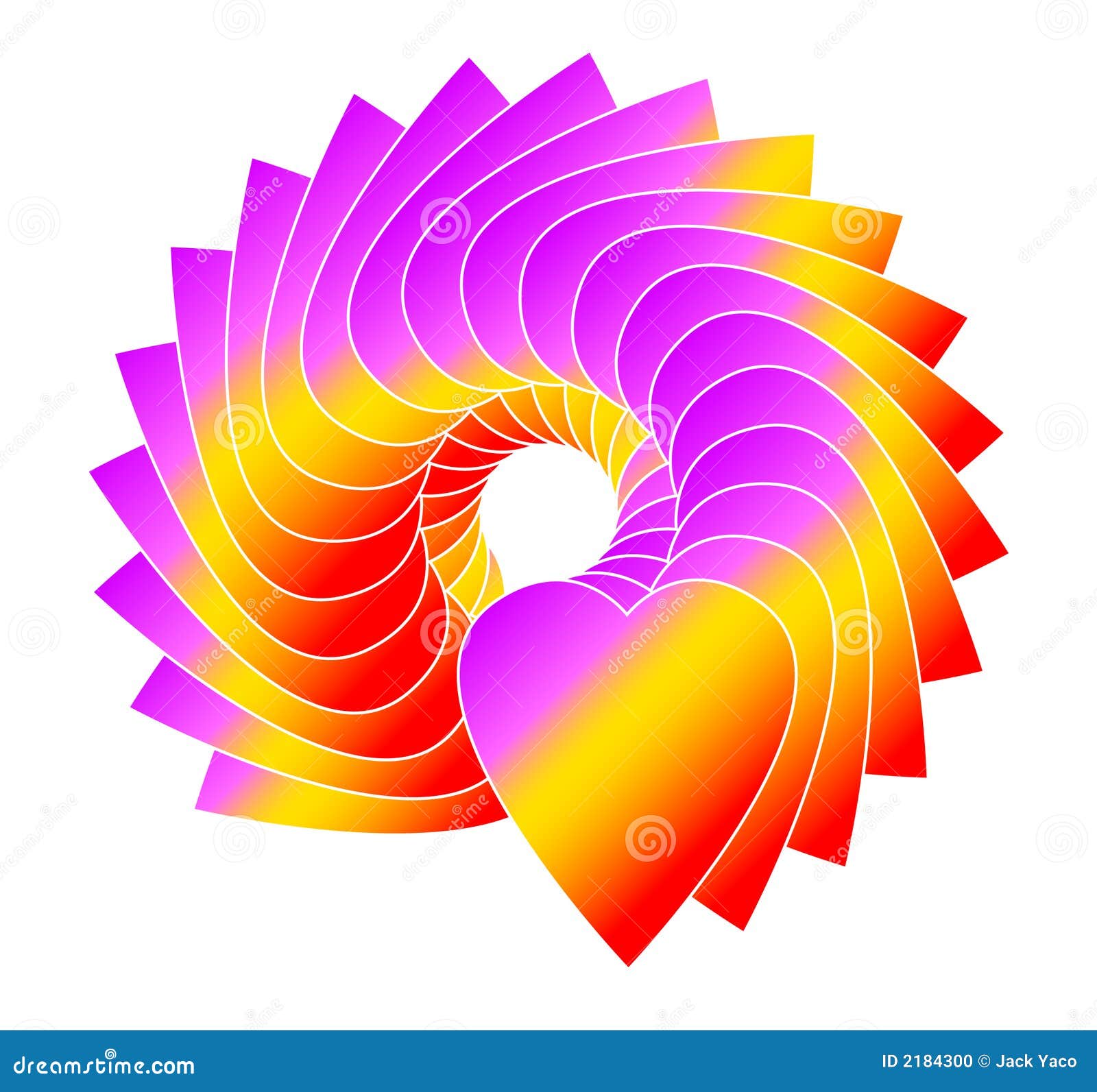 Heart Circle stock vector. Illustration of gold, heartfelt - 2184300