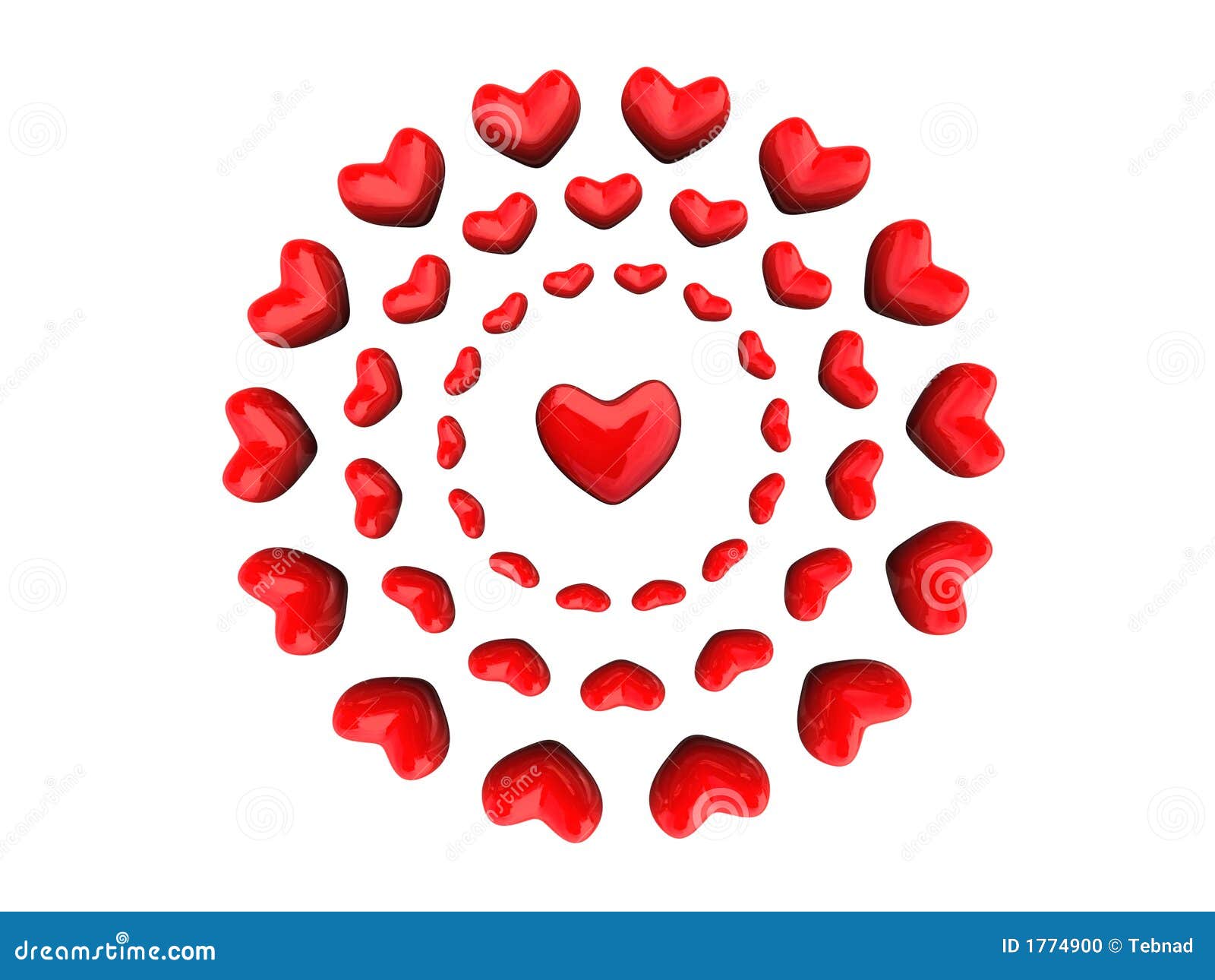 Heart in circles stock illustration. Illustration of colorful - 1774900