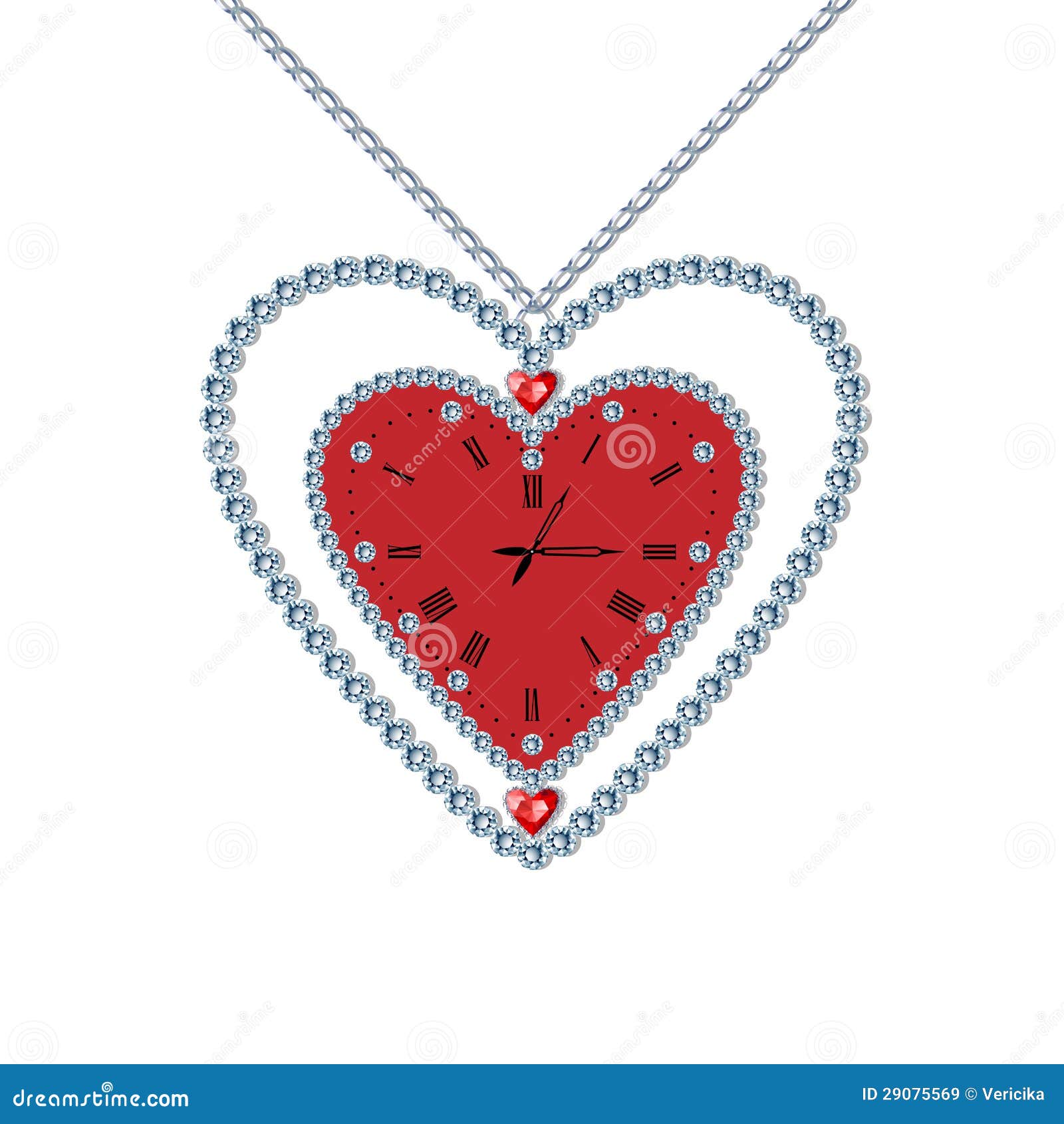 Heart Clock Illustrations | CartoonDealer.com #60647614