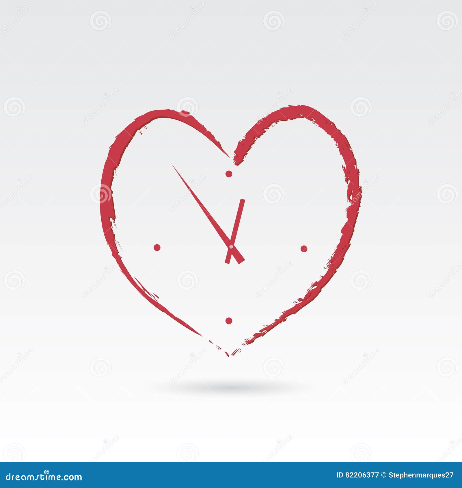 Creative Clock Heart Stock Illustrations – 1,222 Creative Clock Heart ...