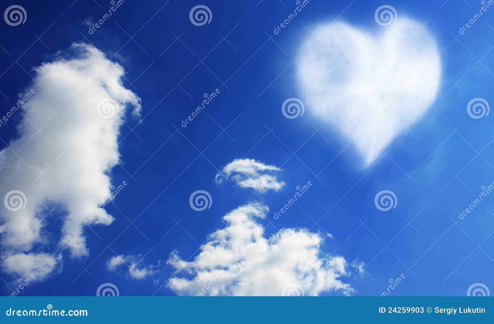 Heart from cloud stock image. Image of imagination, meteorology - 24259903