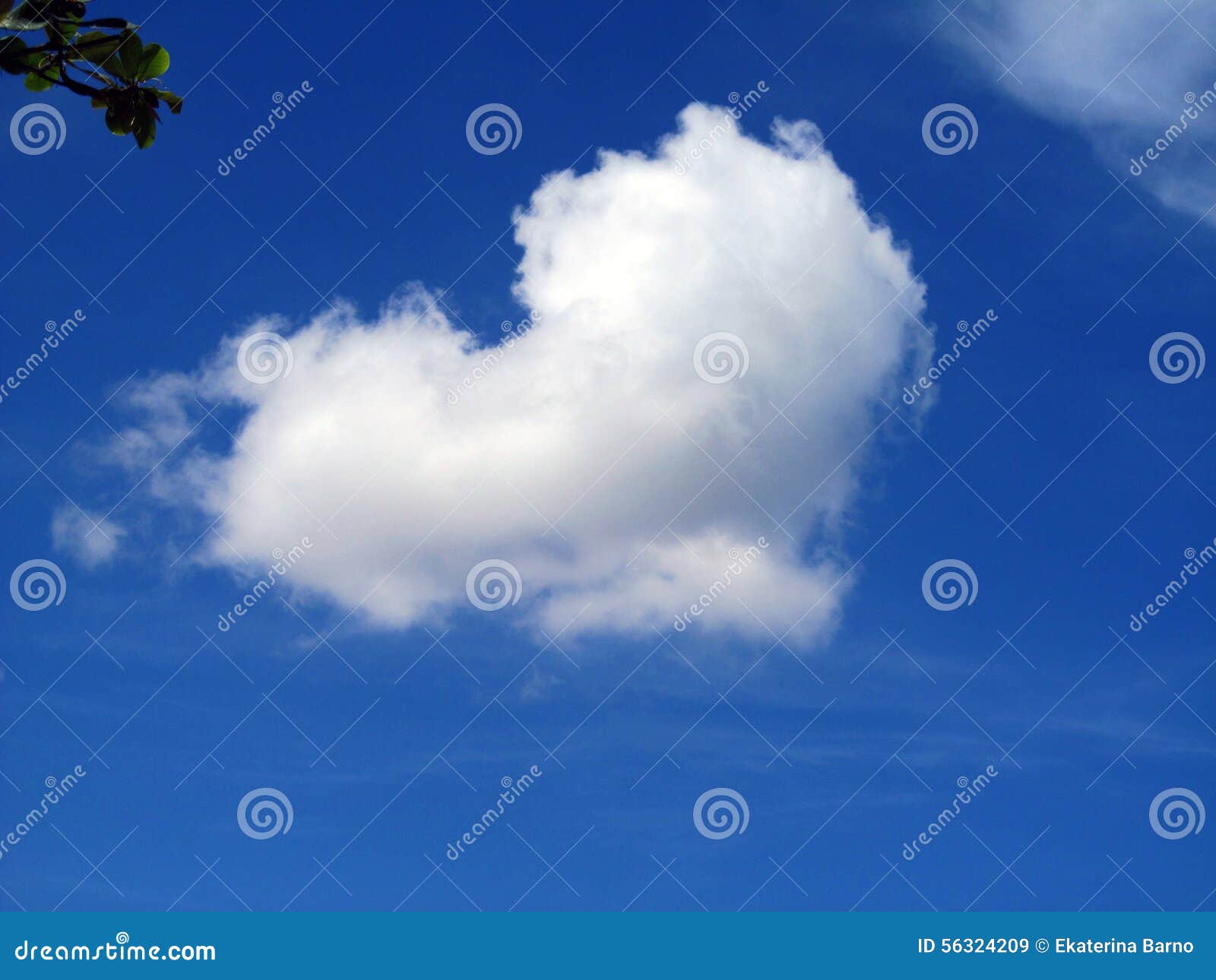Heart in the cloud stock image. Image of emotions, love - 56324209