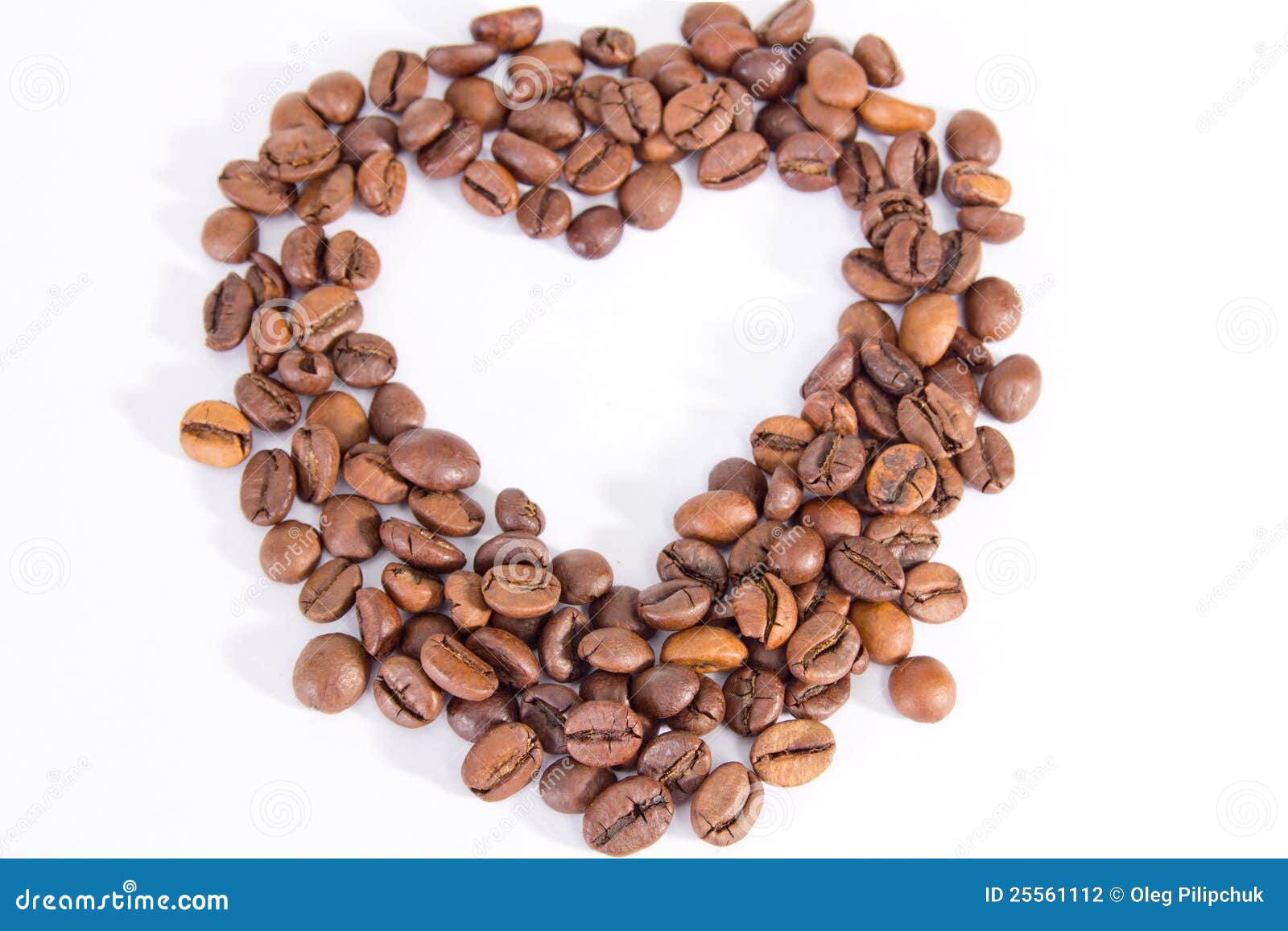 Heart from coffee stock photo. Image of dark, freshness - 25561112
