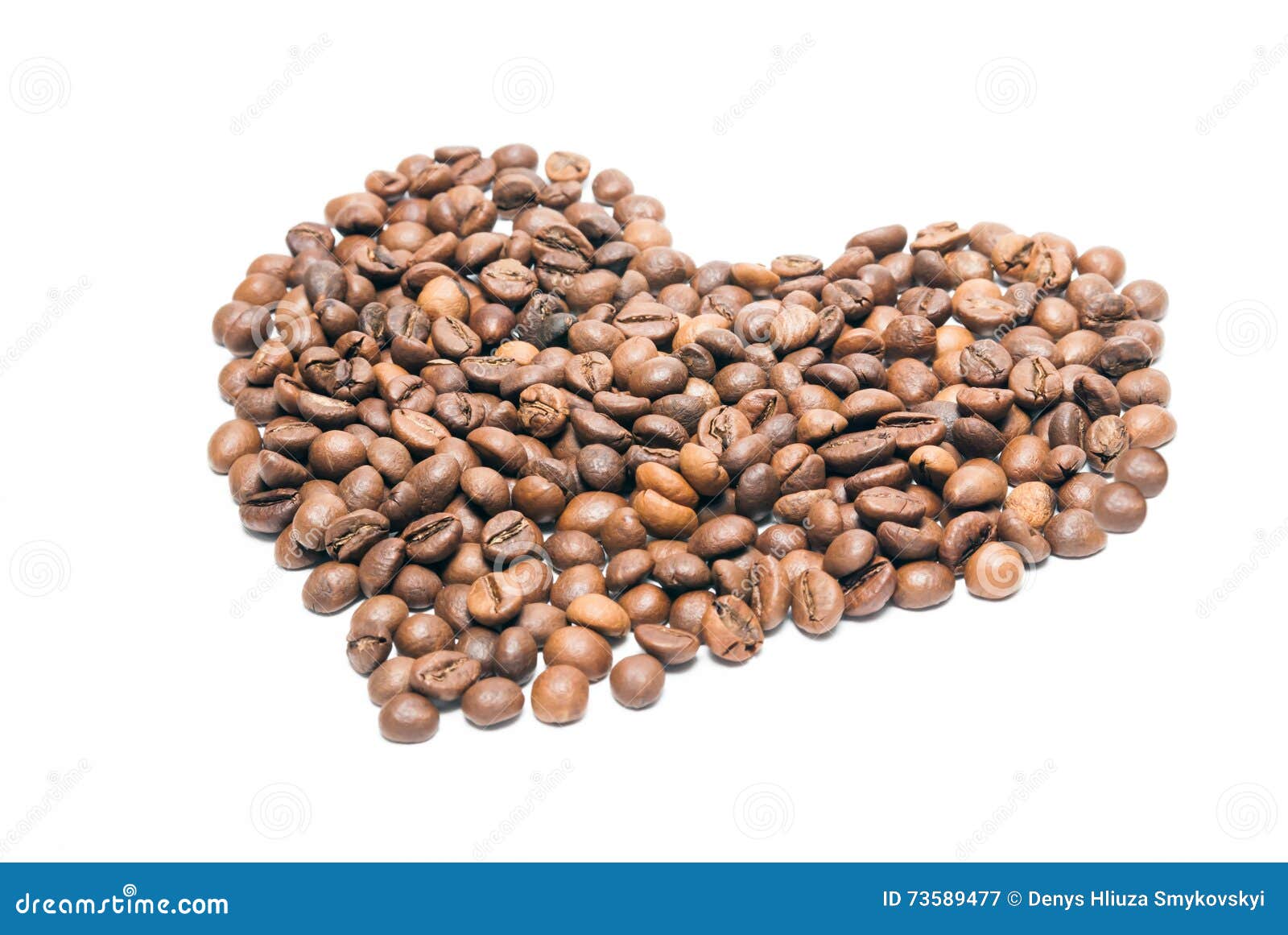 Heart of coffee stock image. Image of roast, brown, dark - 73589477