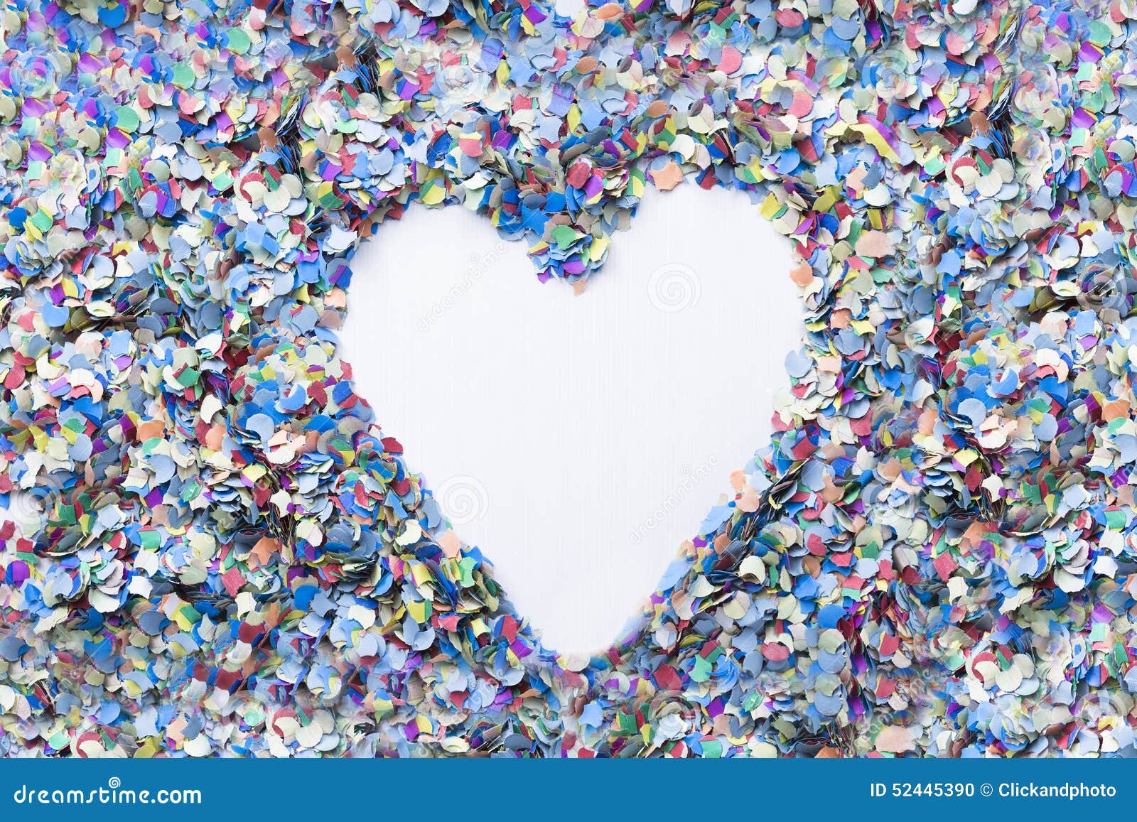 Heart confetti background stock photo. Image of empty - 52445390