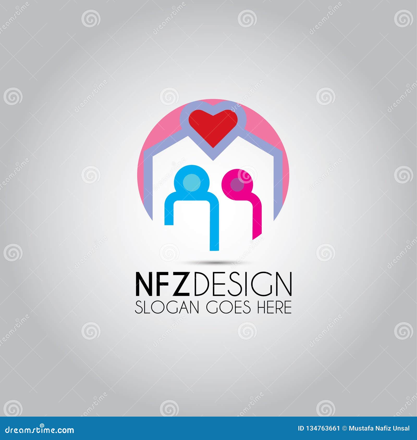 Heart Couple Data Logo stock illustration. Illustration of abstract ...